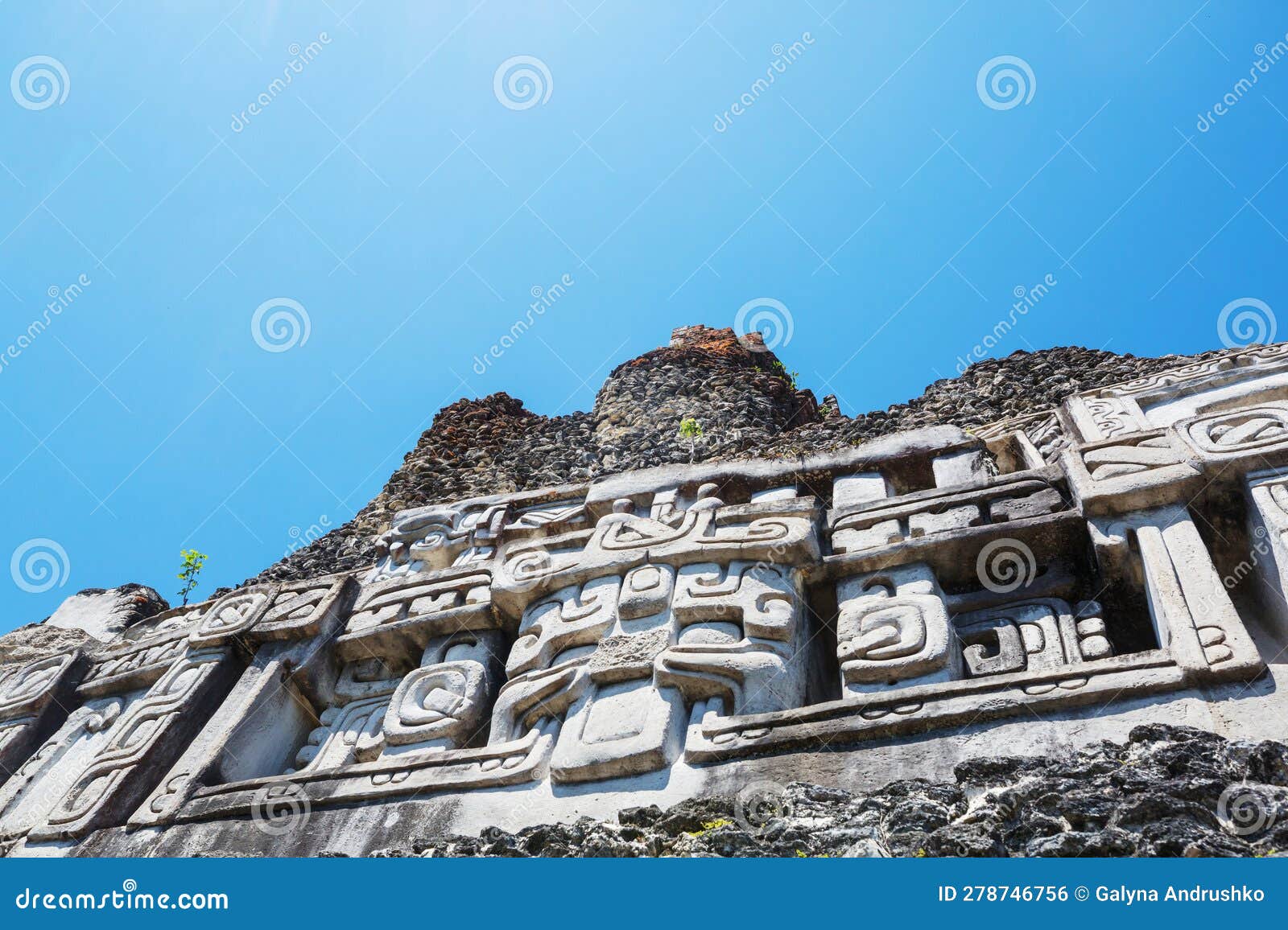 Pyramide in Belize stock photo. Image of civilization - 278746756