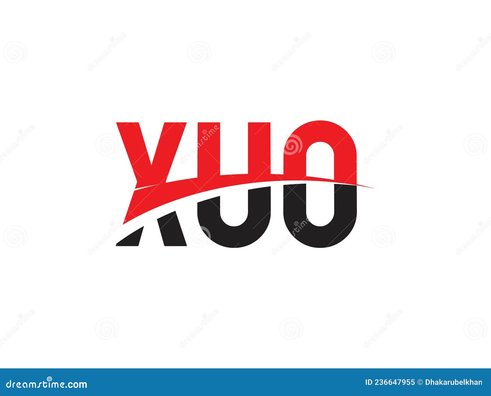 XUO Letter Initial Logo Design Vector Illustration Stock Vector ...