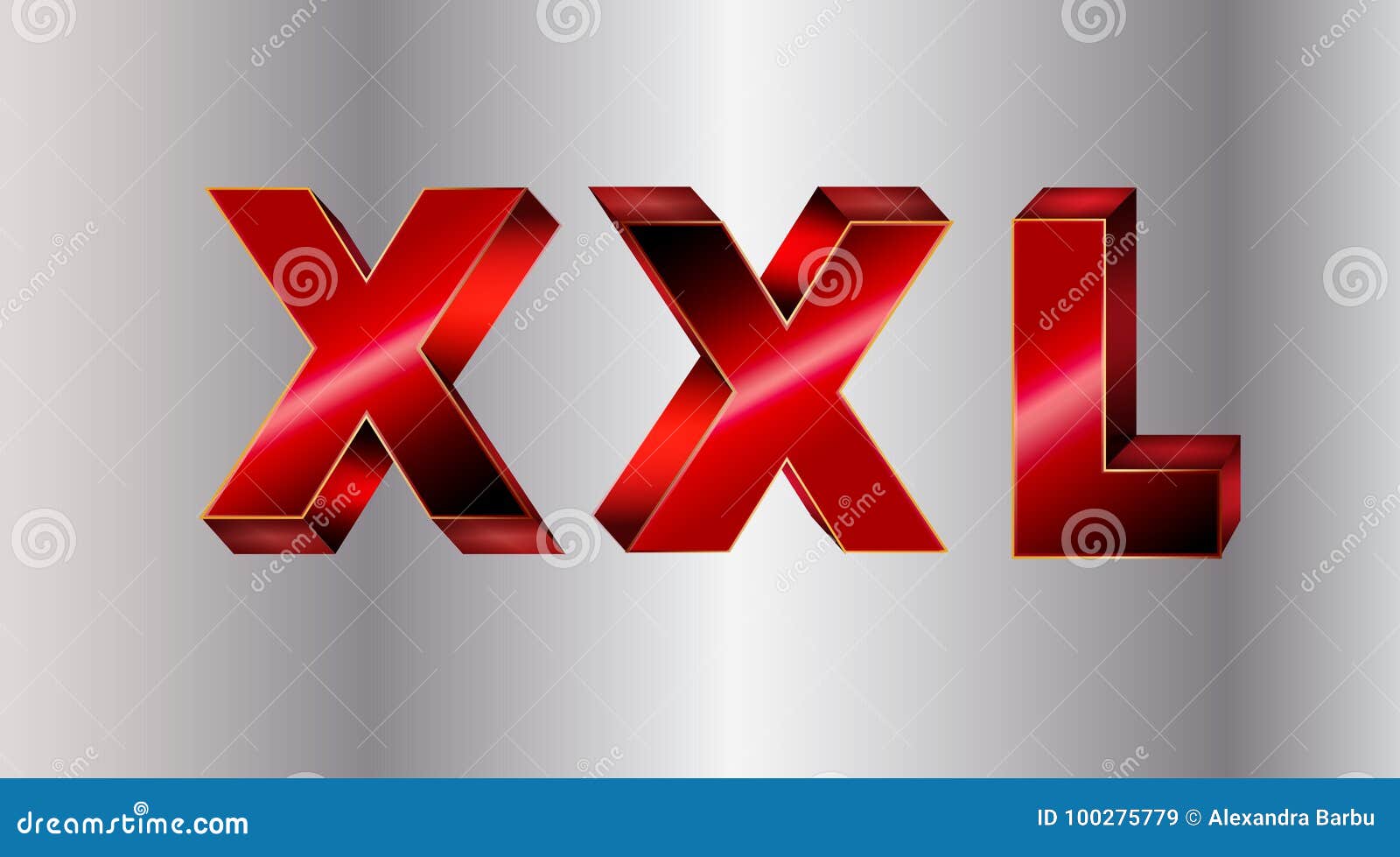XXL 3D letter stock vector. Illustration of internet - 100275779