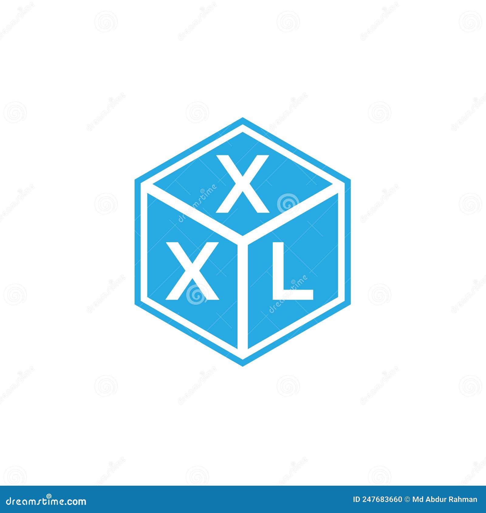 XXL Letter Logo Design on Black Background. XXL Creative Initials ...