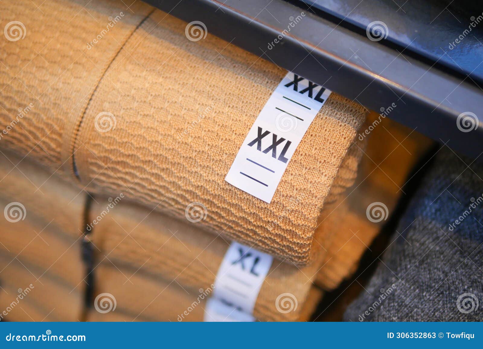 XXL Size Clothing Label Tag Stock Image - Image of clothing, large ...