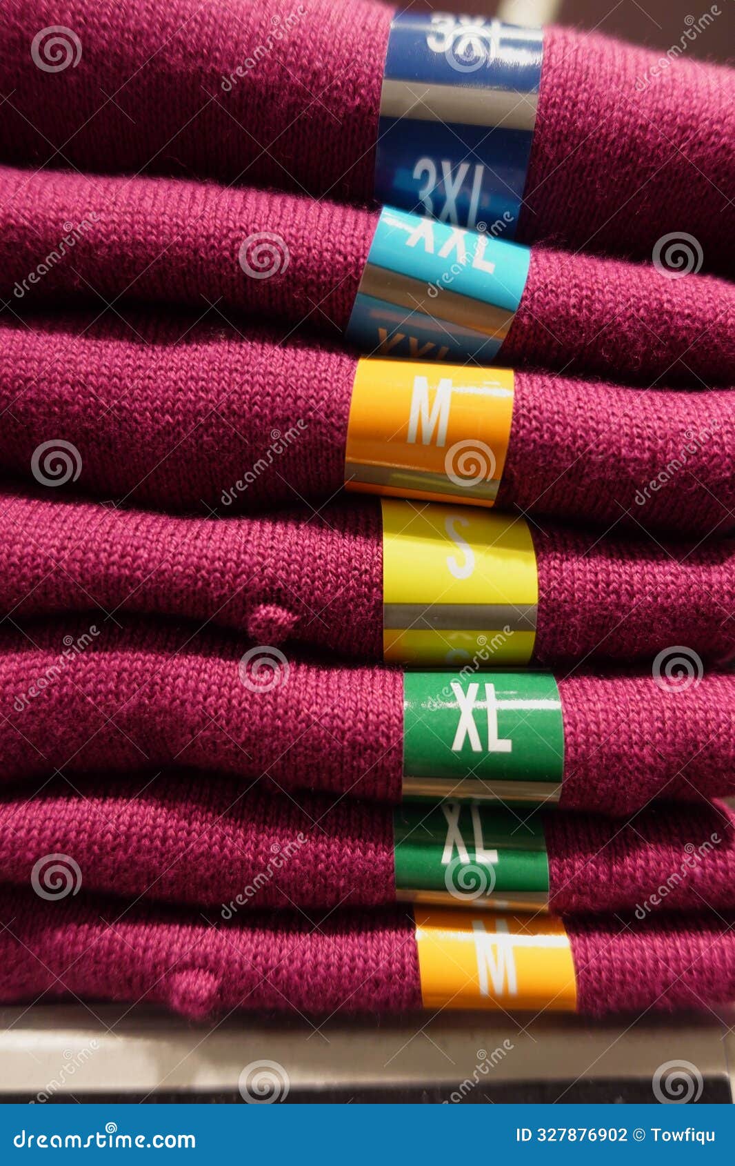 XXL Size Clothing Label Tag Stock Photo - Image of fiber, sewing: 327876902