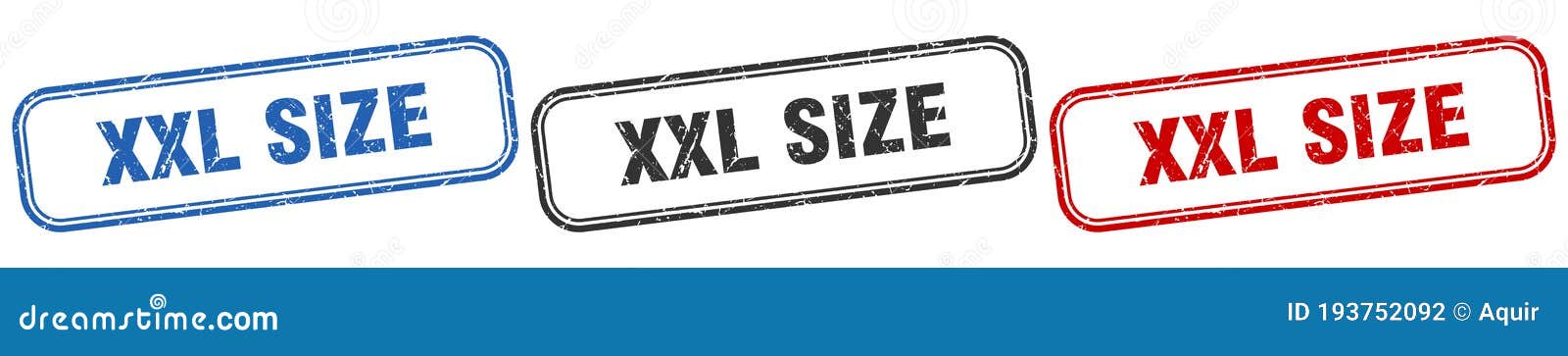 Xxl Size Square Isolated Sign Set. Xxl Size Stamp Stock Vector ...