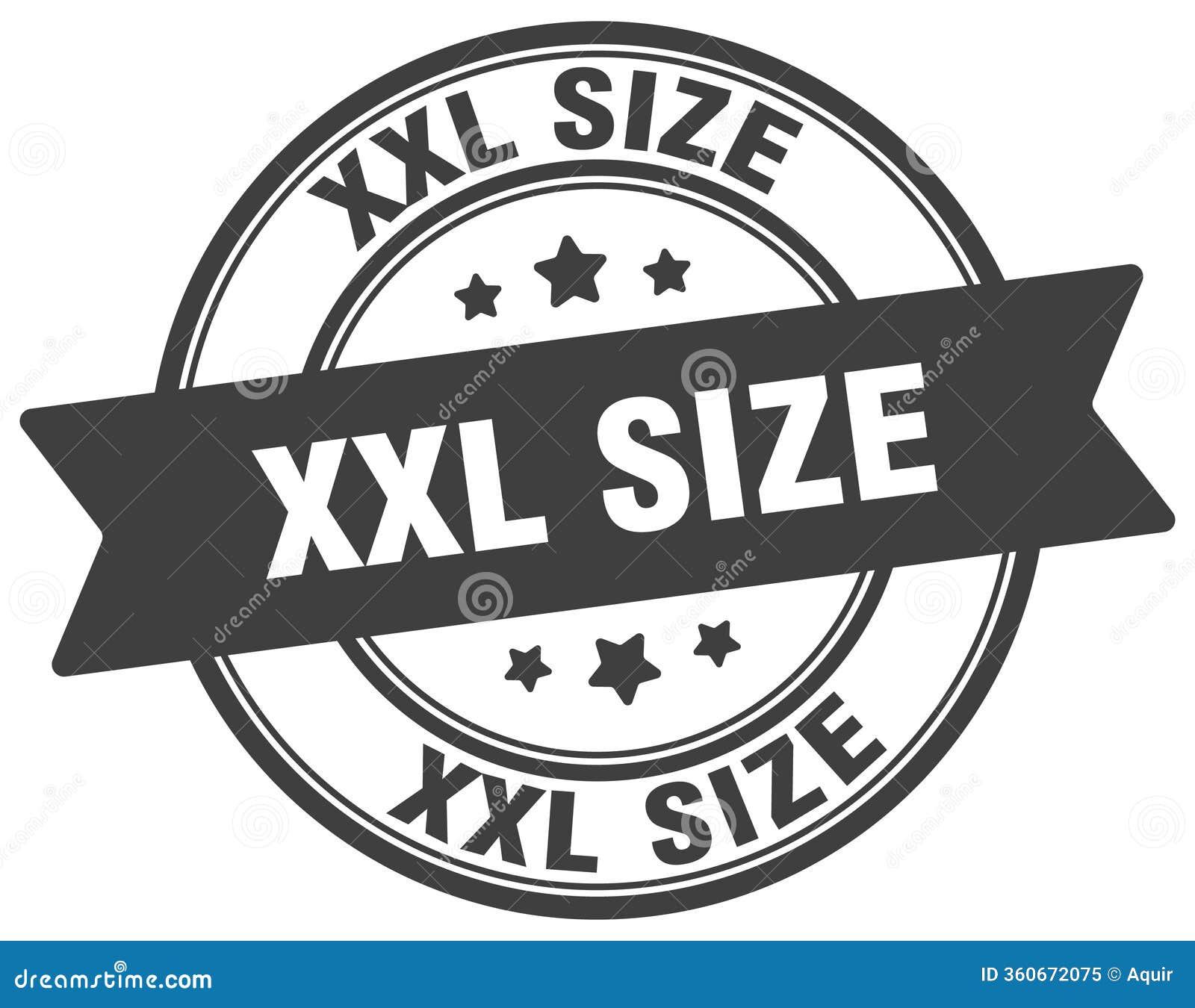 Xxl Size Stamp. Xxl Size Label On Transparent Background. Round Sign ...