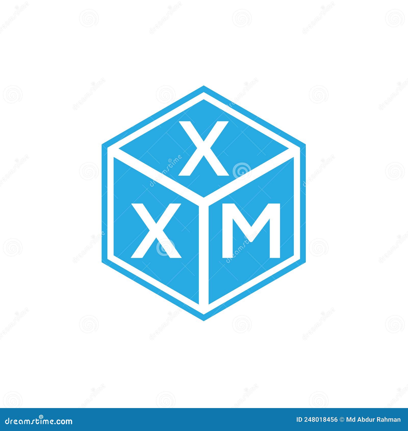 XXM Letter Logo Design on Black Background. XXM Creative Initials ...