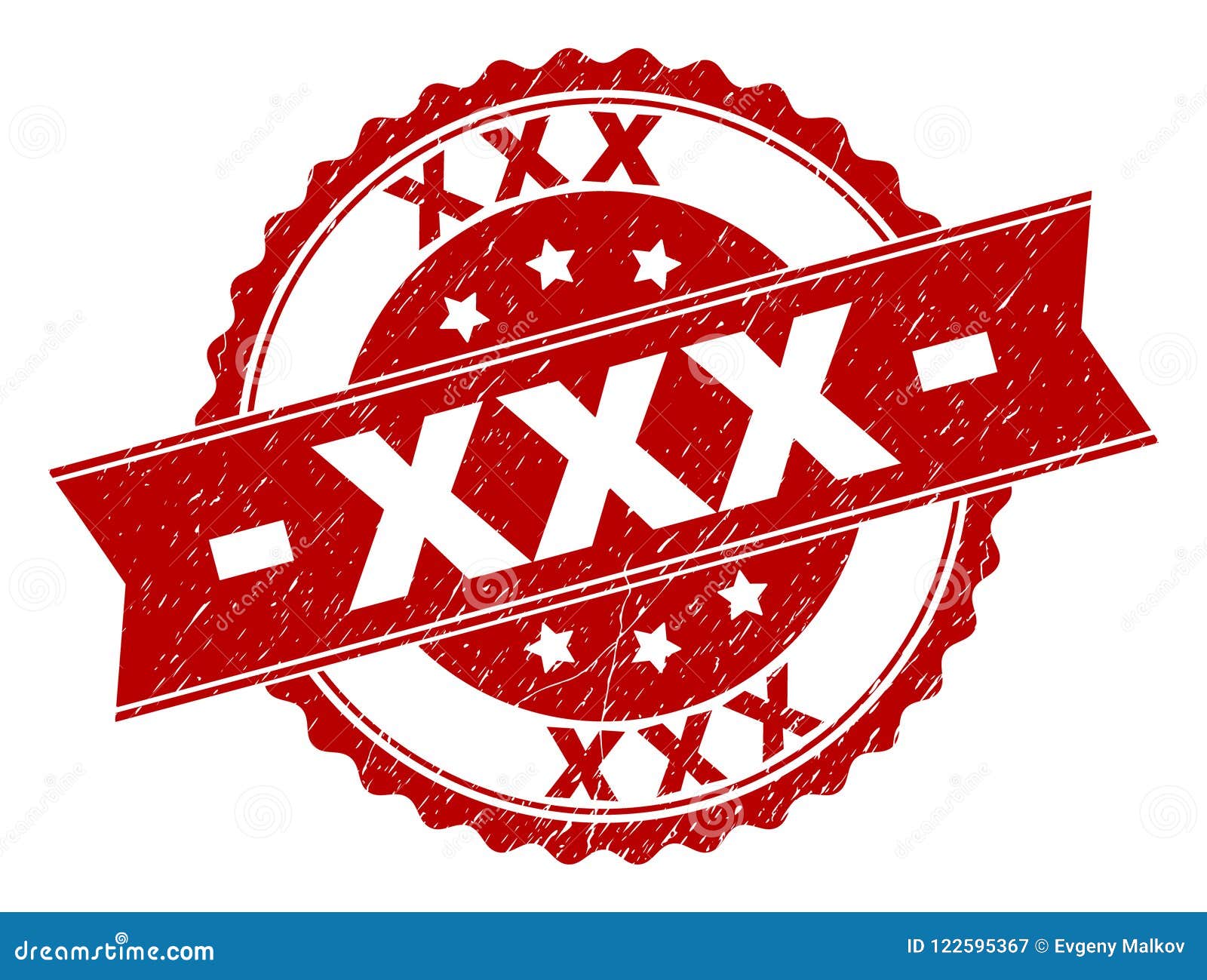 Grunge Textured Xxx Stamp Seal Stock Vector Illustration Of Medal