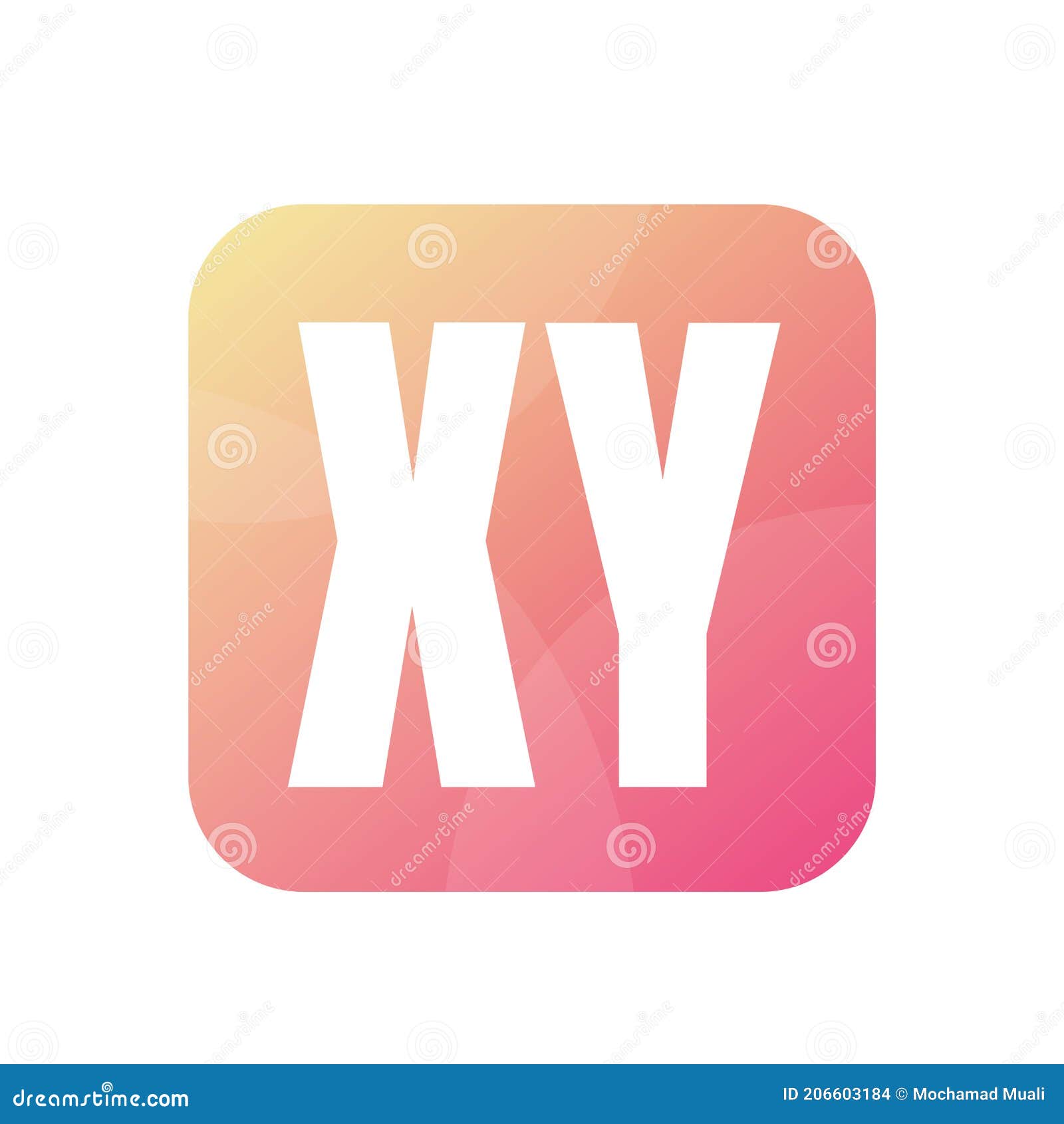 XY Letter Logo Design with Simple Style Stock Vector - Illustration of ...