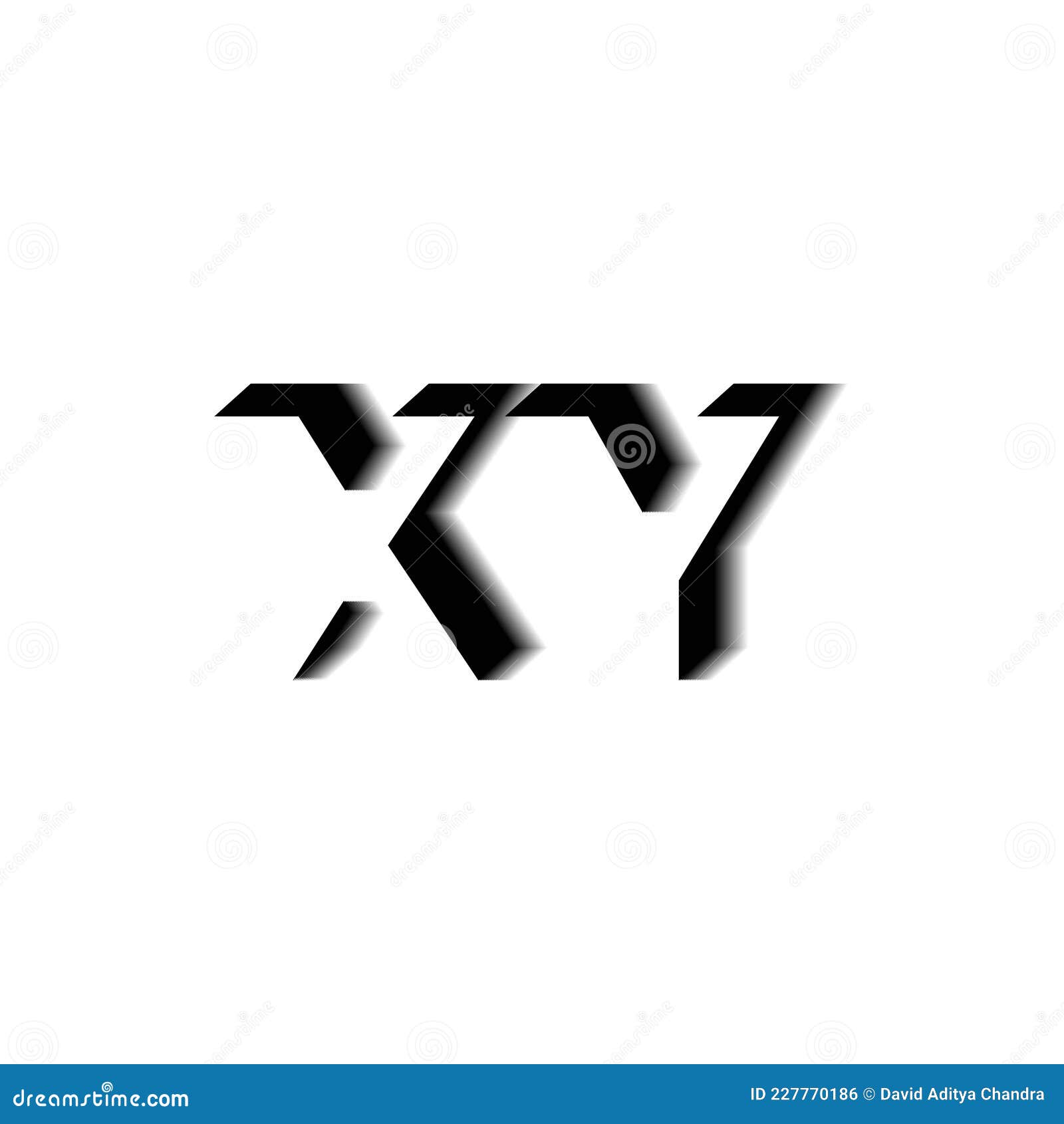 XY Monogram Shadow Shape Style Stock Vector - Illustration of business ...