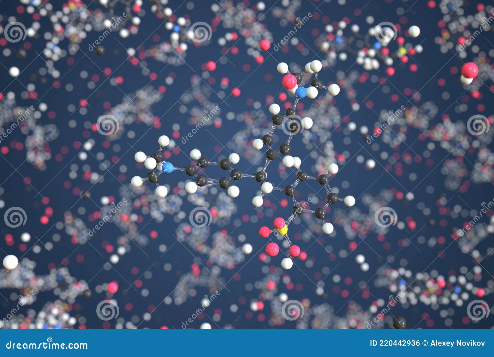 P Xylene Molecular Structure 3d Flat Model Para Xylene Structural