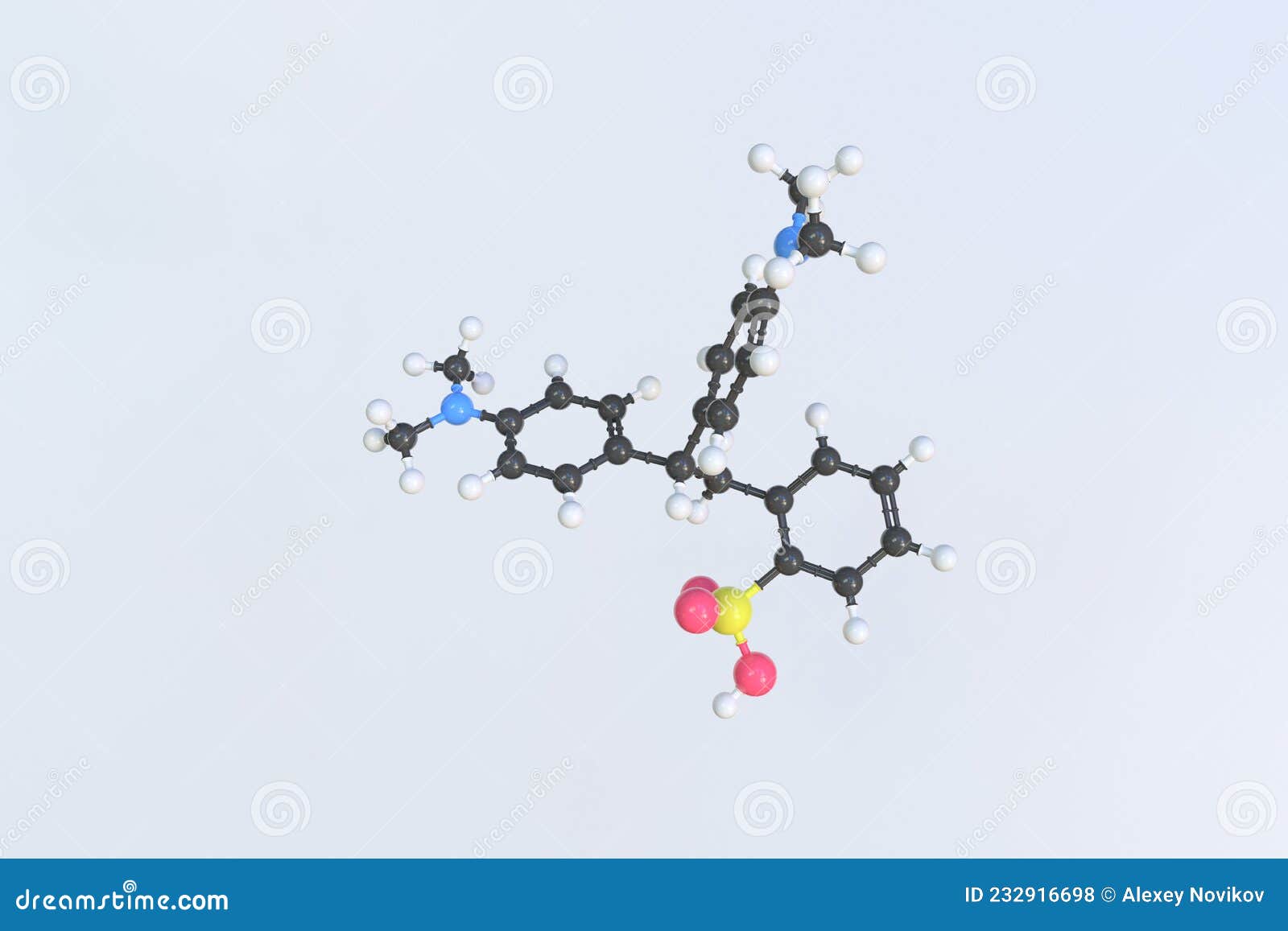P Xylene Molecular Structure 3d Flat Model Para Xylene Structural