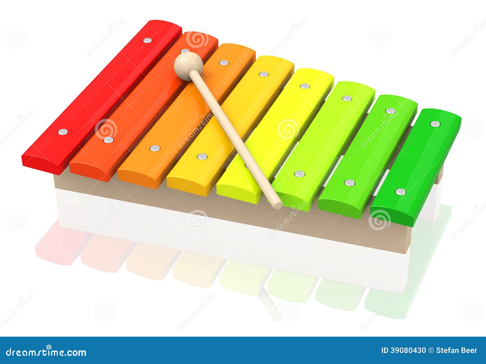 The xylophone stock illustration. Illustration of instrument - 39080430