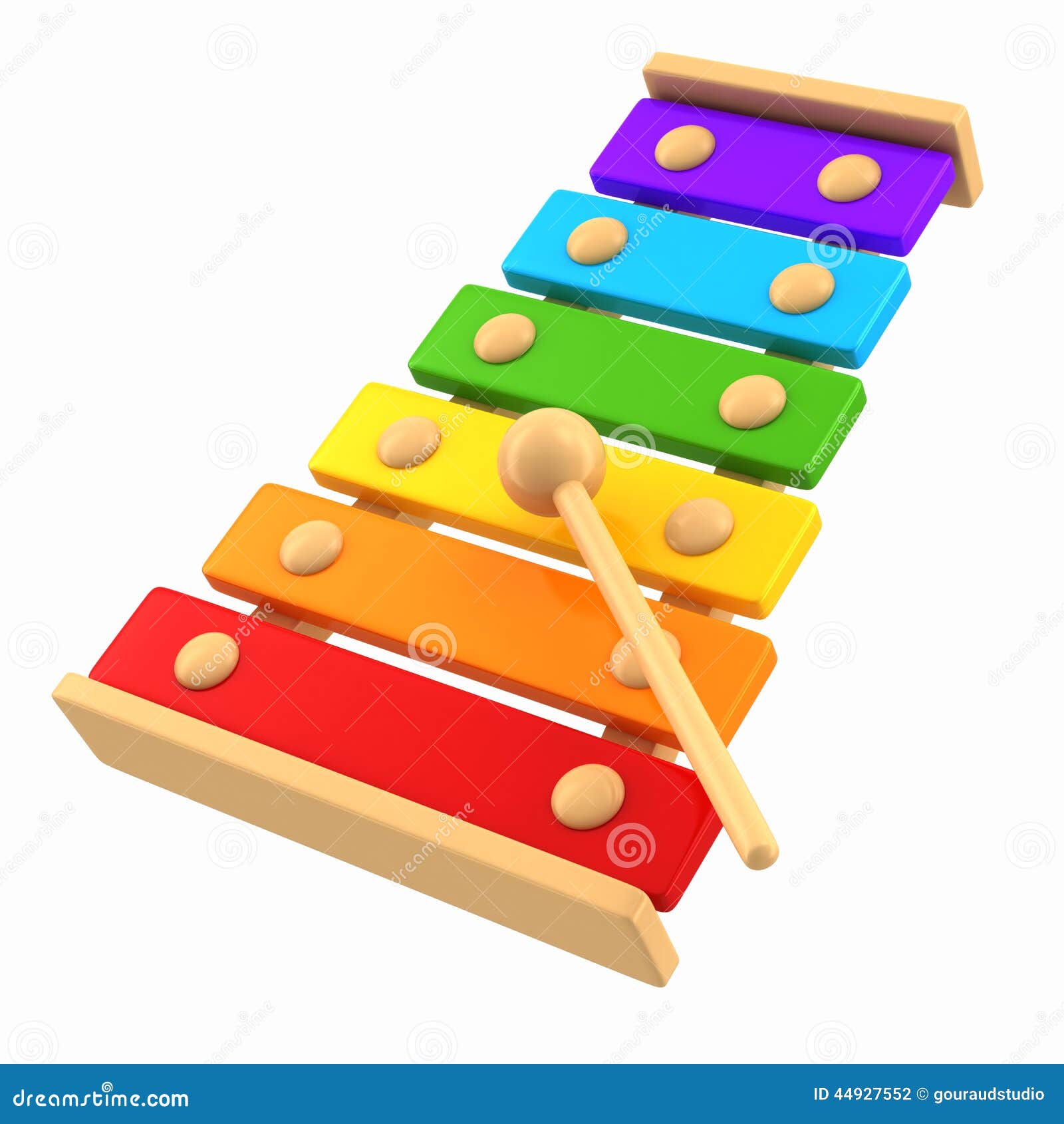 Xylophone stock illustration. Illustration of music, isolated - 44927552