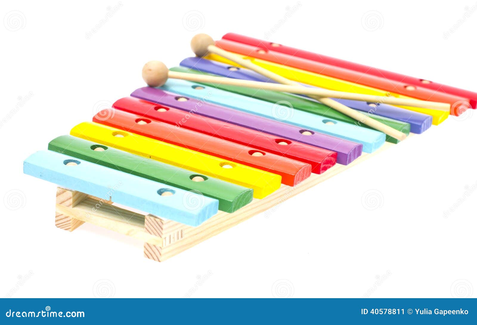 Xylophone Isolated on White Background Stock Image - Image of arts ...