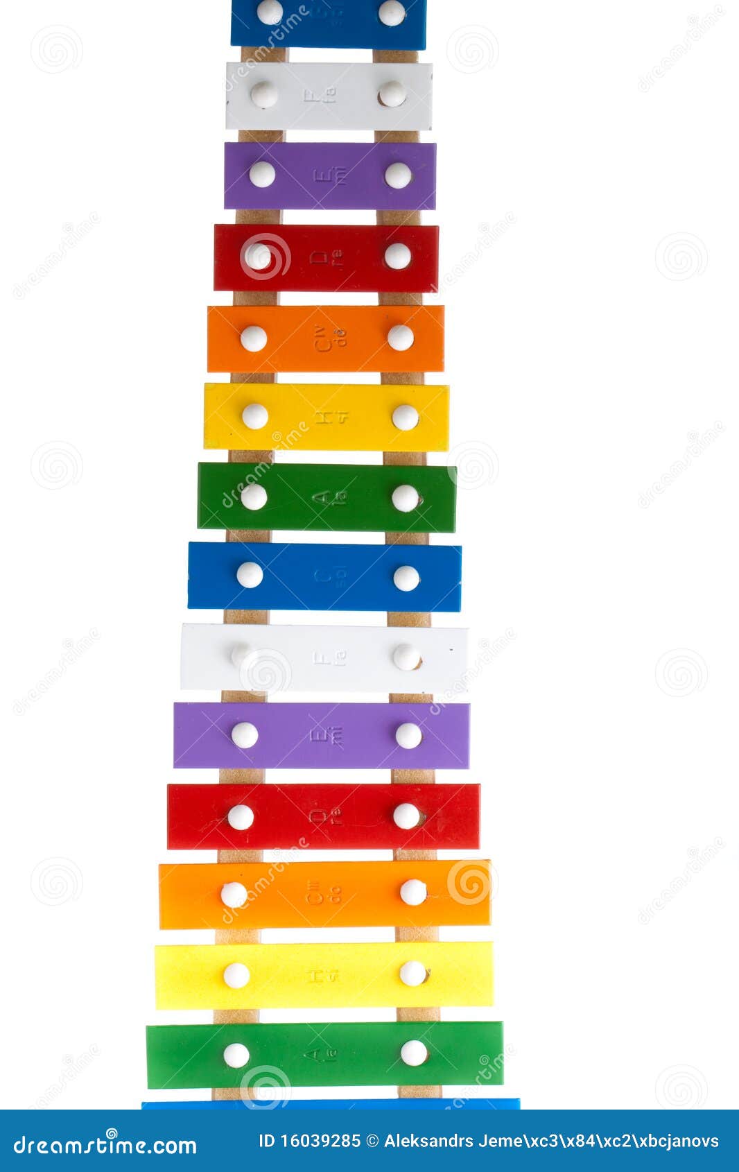 Xylophone in multi colours stock image. Image of colored - 16039285