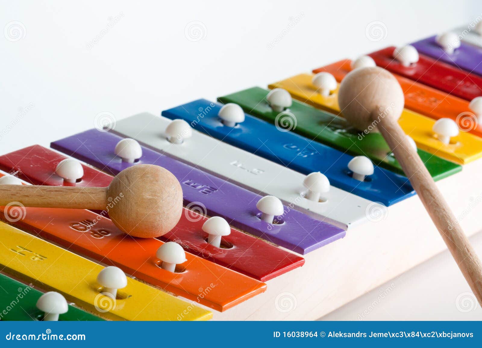 Xylophone in Multi Colours Isolated Stock Photo - Image of coloring ...