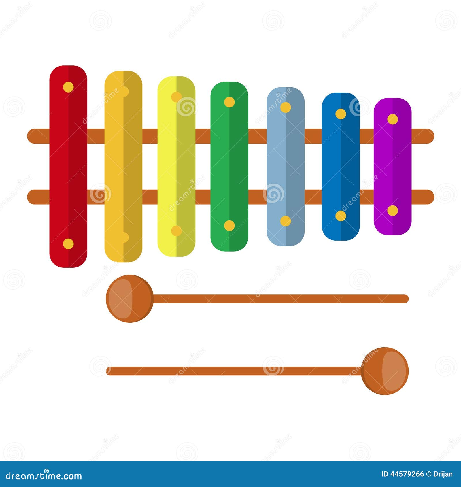 Toy Xylophone Illustration Cartoon Vector | CartoonDealer.com #76049637