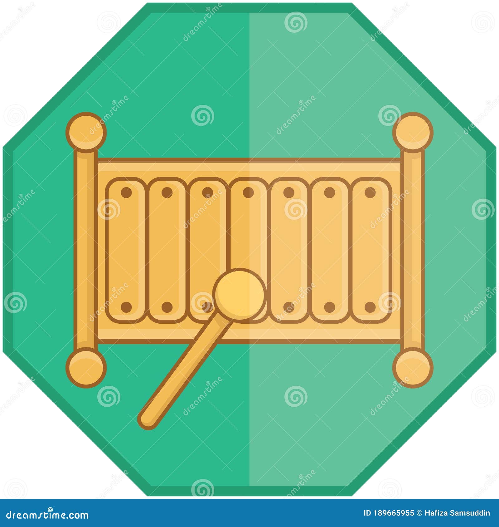 Xylophone. Vector Illustration Decorative Design Stock Vector ...