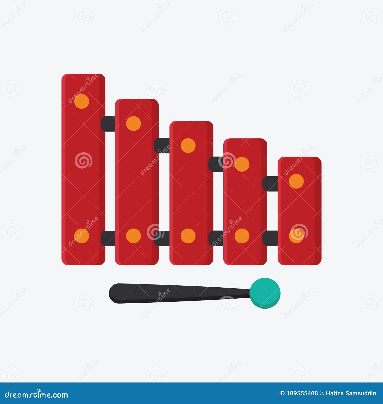 Xylophone. Vector Illustration Decorative Design Stock Vector ...