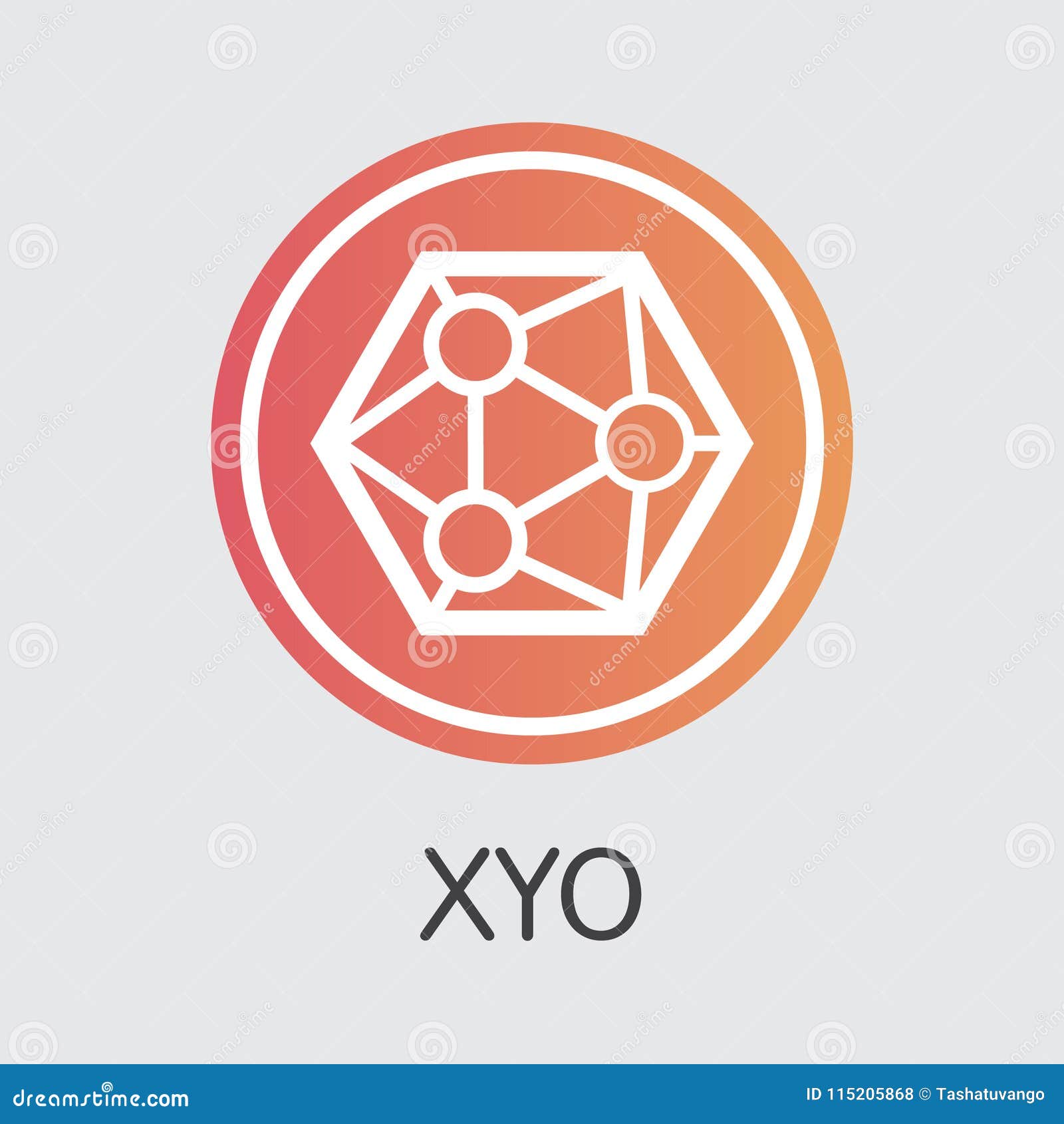 Xyo Blockchain Cryptocurrency. Vector XYO Element. Stock Vector ...
