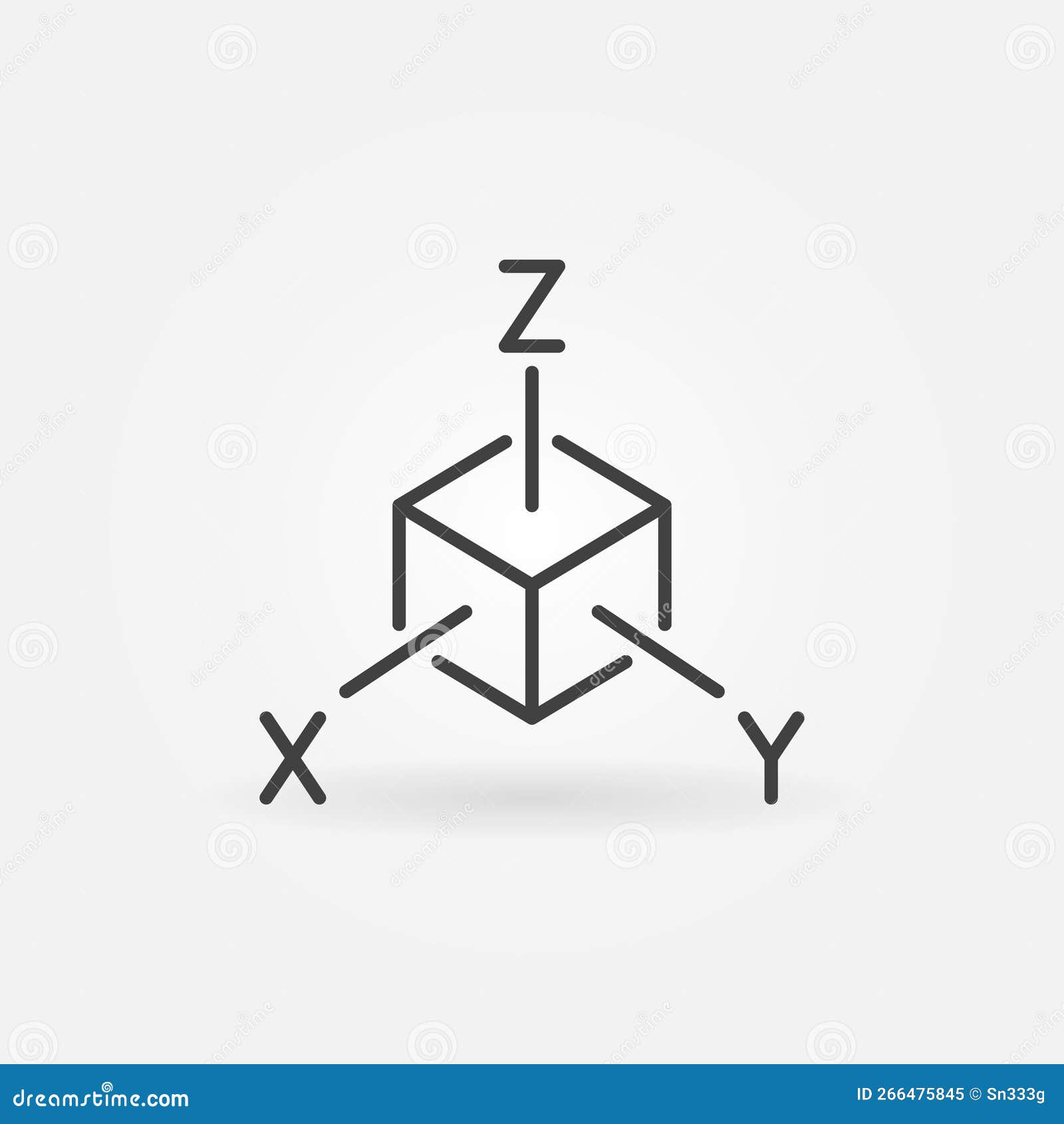 X Y Z Axis Cube Vector Tridimensional Coordinate Spaces Colored Icon ... X Y Z Axis Cube Vector Tridimensional Coordinate Spaces Colored Icon ...