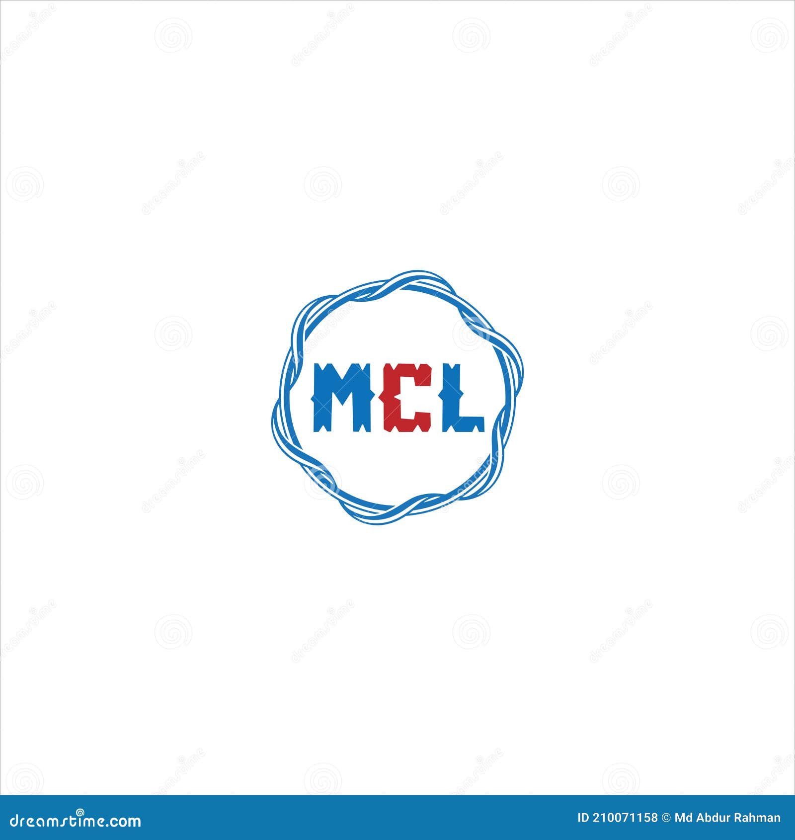 MCL Creative Unique Abstract Modern Geometric Vector Symbol Font Logo ...