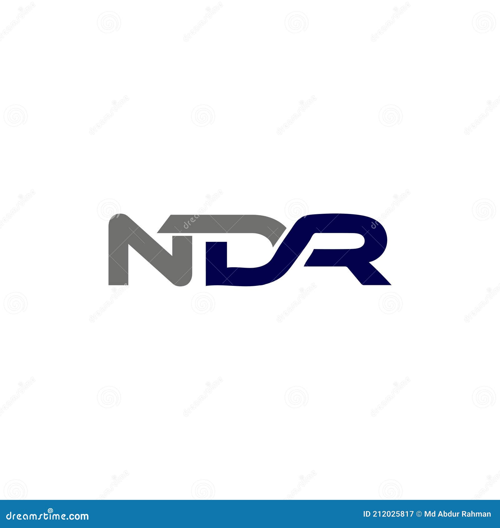 NDR Creative Unique Abstract Modern Geometric Vector Symbol Font Logo ...