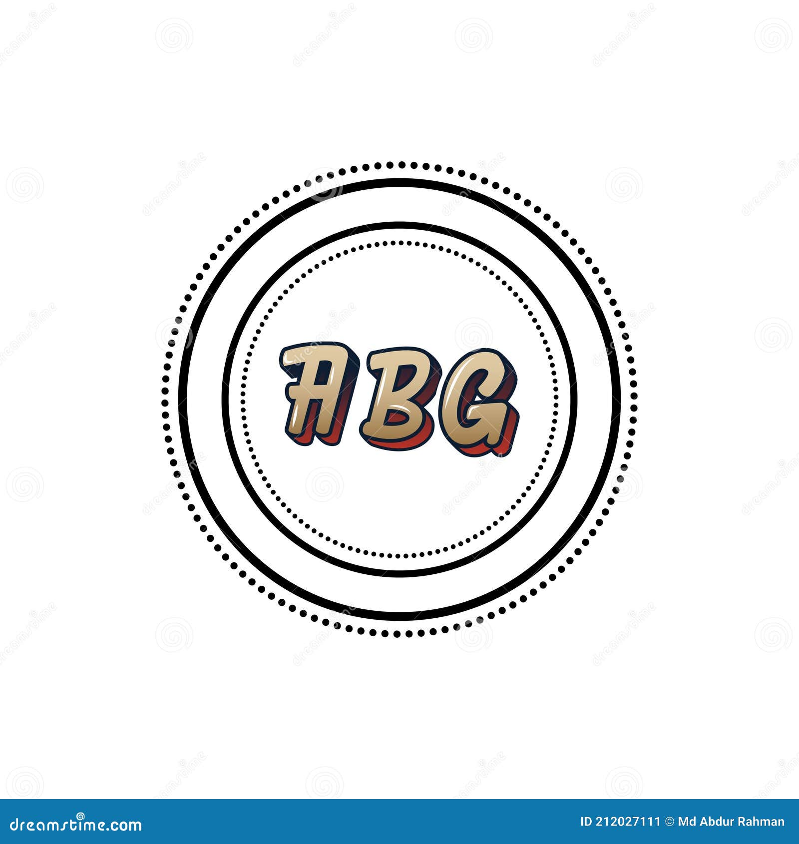 ABG Creative Unique Abstract Modern Geometric Vector Symbol Font Logo ...