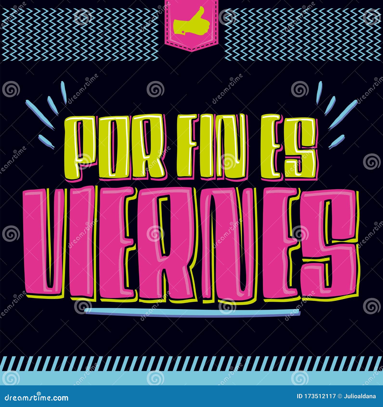 Por Fin Es Viernes, Finally it`s Friday Spanish Text Vector Design ...