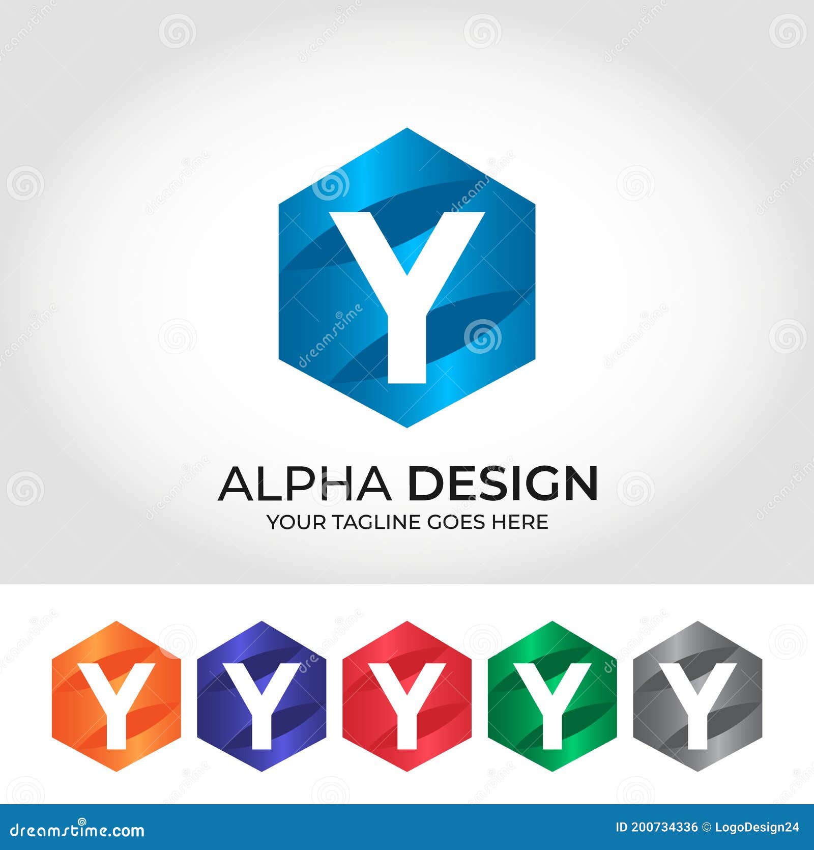 Y Alphabet Creative Modern Logo Design Concept Stock Vector ...