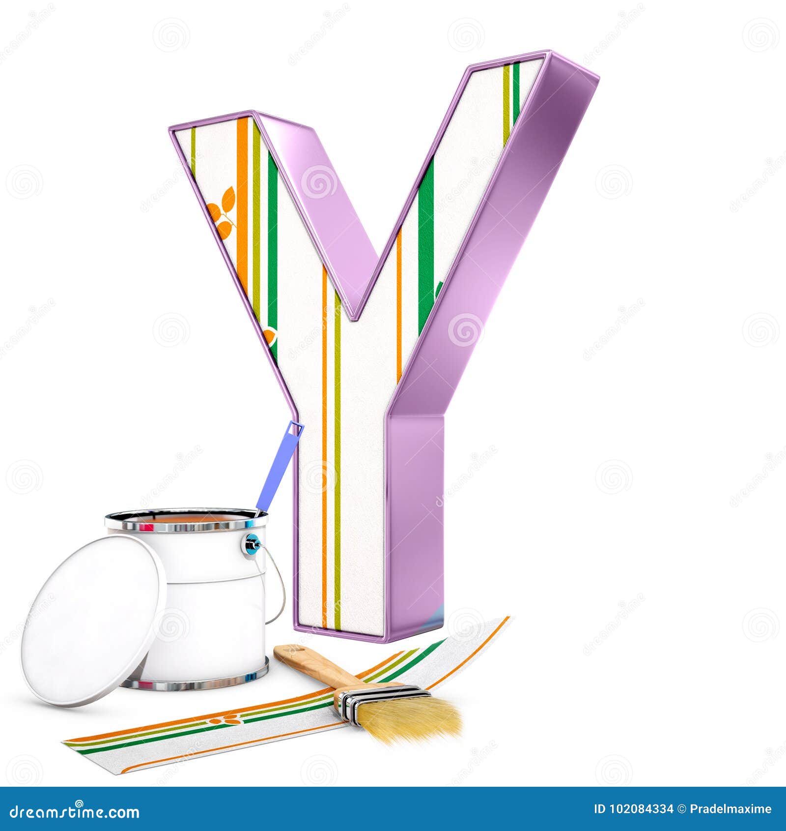 `Y` Decorated Letter with Renovation Tools Stock Illustration ...
