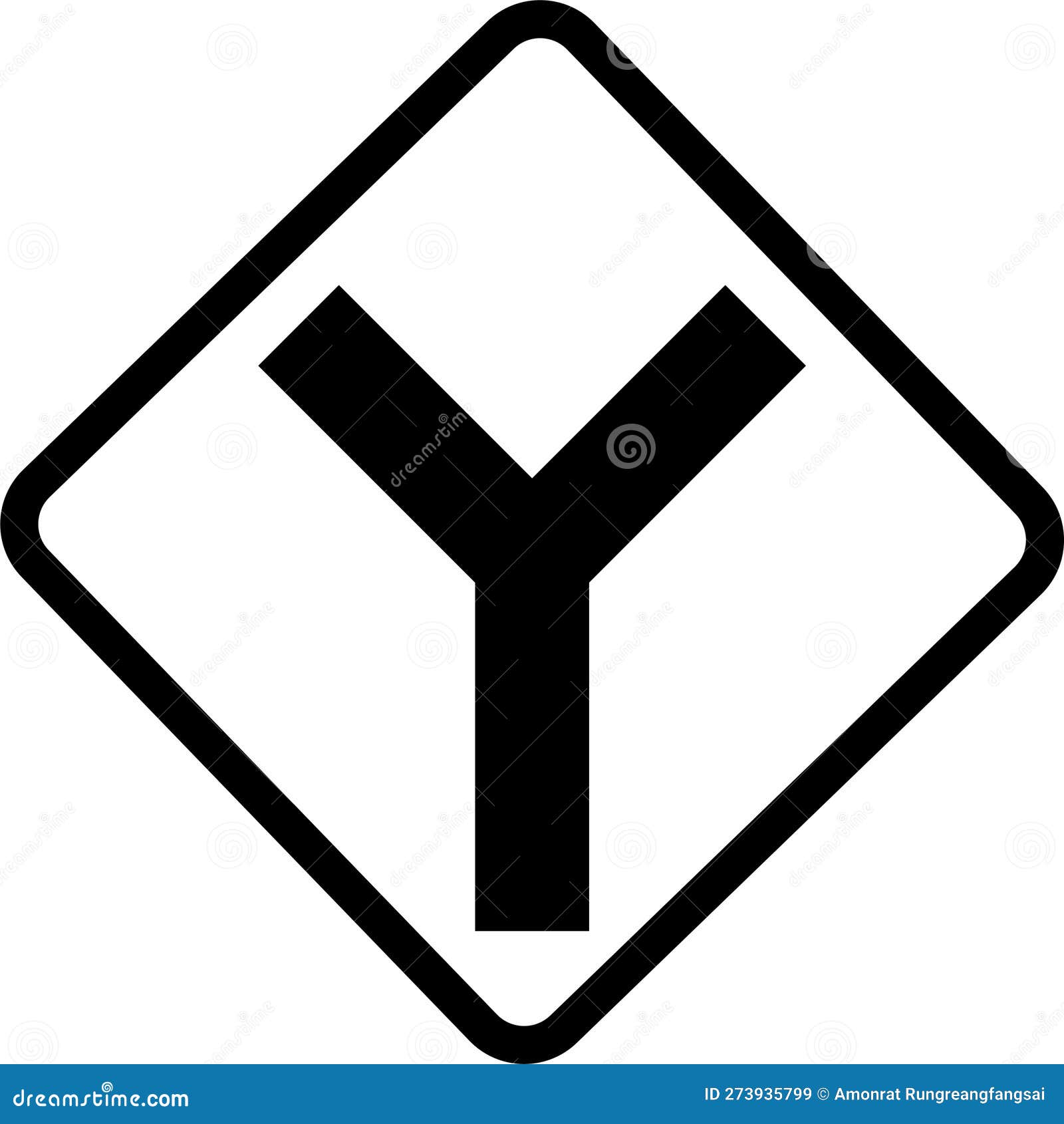4 Way Intersection Sign Isolated On Transparent Background Vector ...
