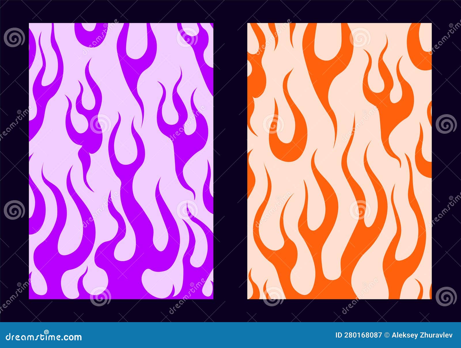 Y2k Flame Retro Abstract Background of the 00s-90s. Fire Tribal. Groovy ...
