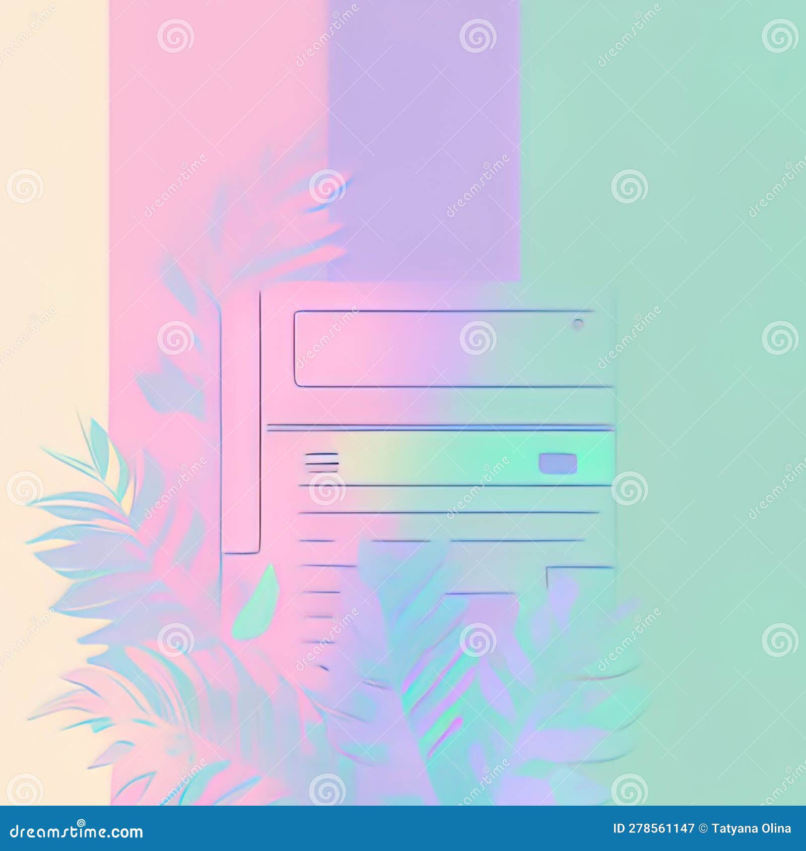 Y2K Nostalgia Gradient Abstract Background Stock Illustration ...
