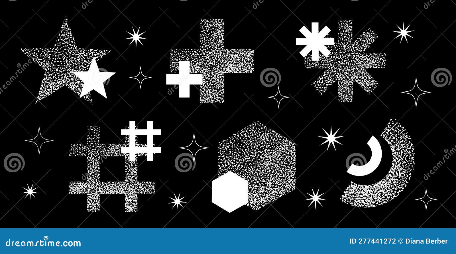 Y2K Shapes With Noise, Simple Geometric Shapes And Forms, Vector ... Y2K Shapes With Noise, Simple Geometric Shapes And Forms, Vector ...