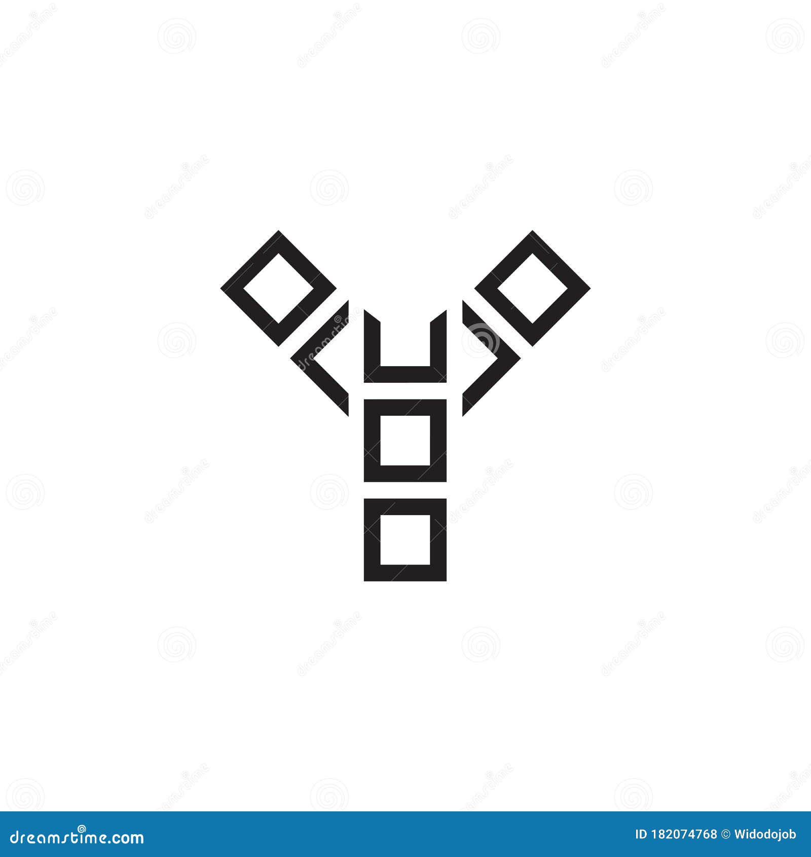 Y Letter Logo Square Stack Design Concept Stock Vector - Illustration ...