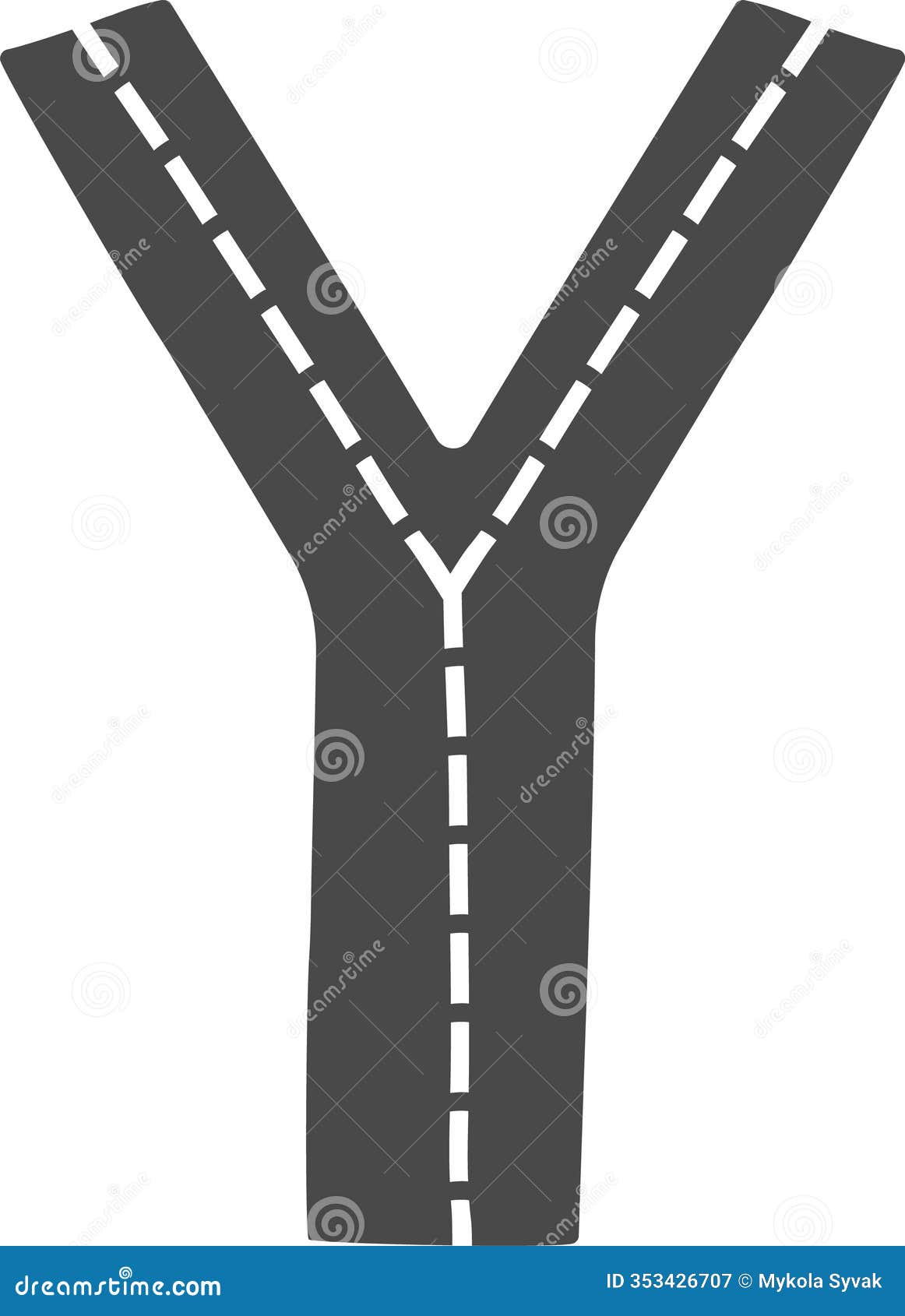 Y Letter Road Alphabet Kids Stock Illustration - Illustration of ...