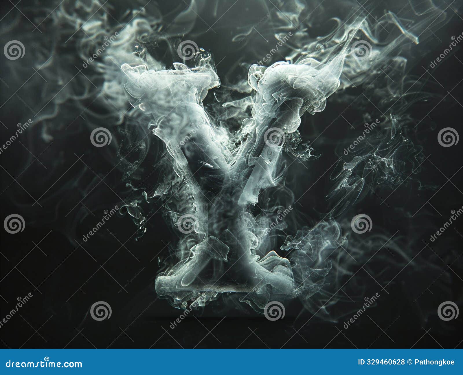 Y Letter of Smoke Alphabet. Stock Illustration - Illustration of ...