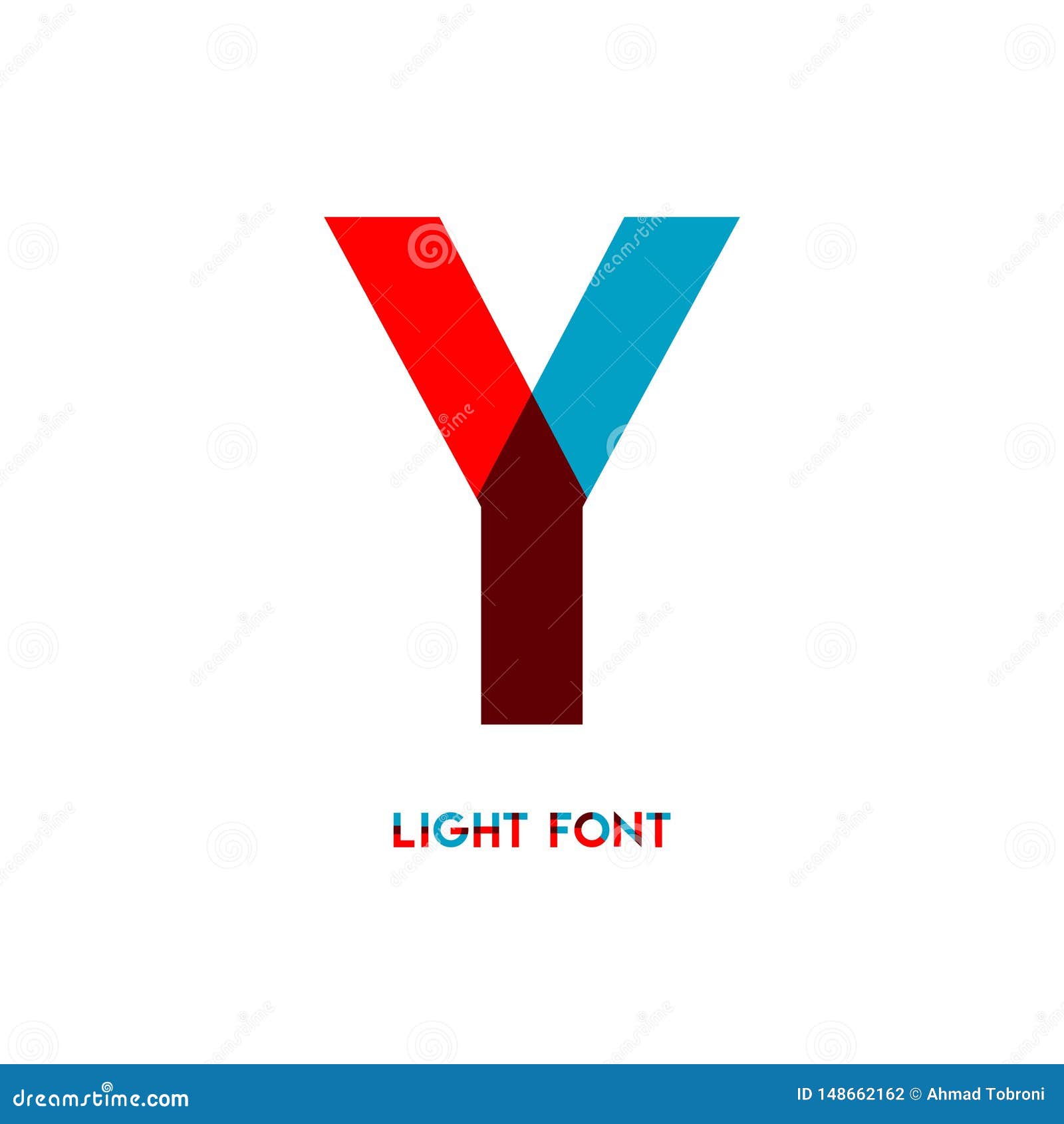 Y Light Font Vector Template Design Illustration Stock Vector ...