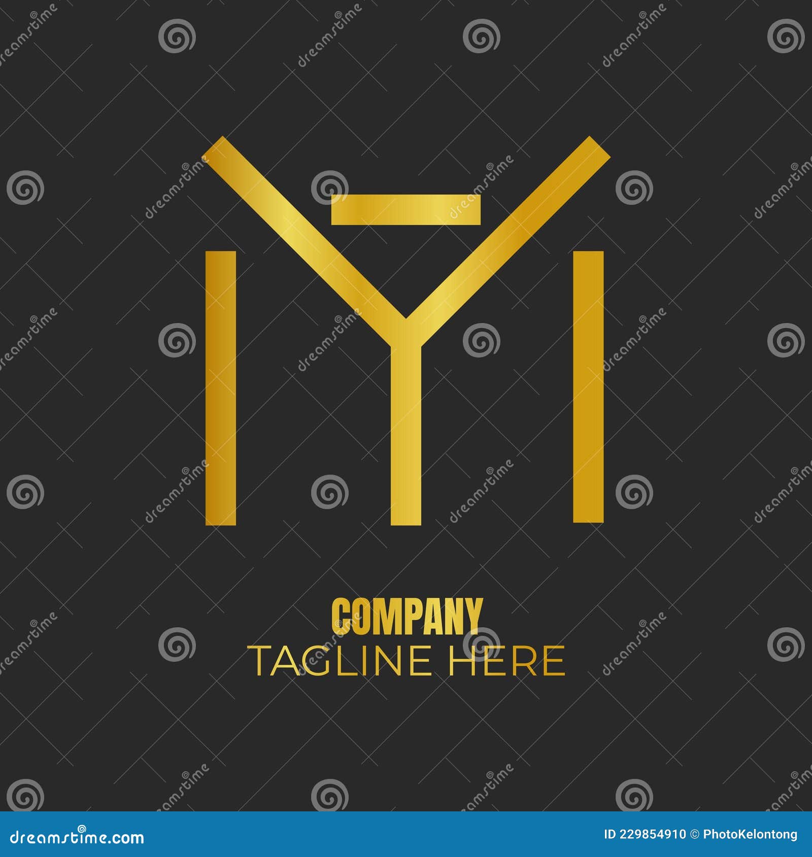 Y, a and M logo monogram stock vector. Illustration of abstract - 229854910