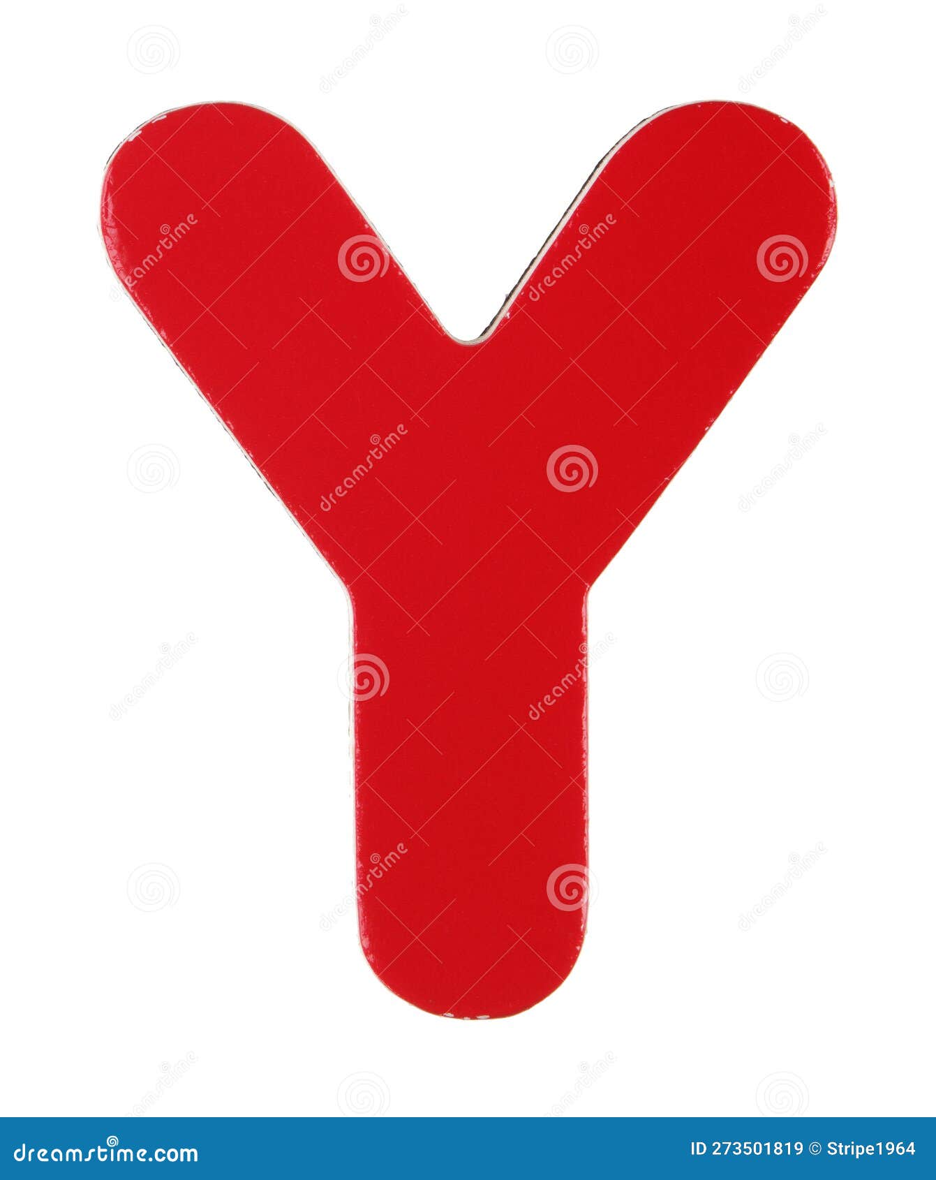 Y Magnetic Letter on White with Clipping Path Stock Image - Image of ...