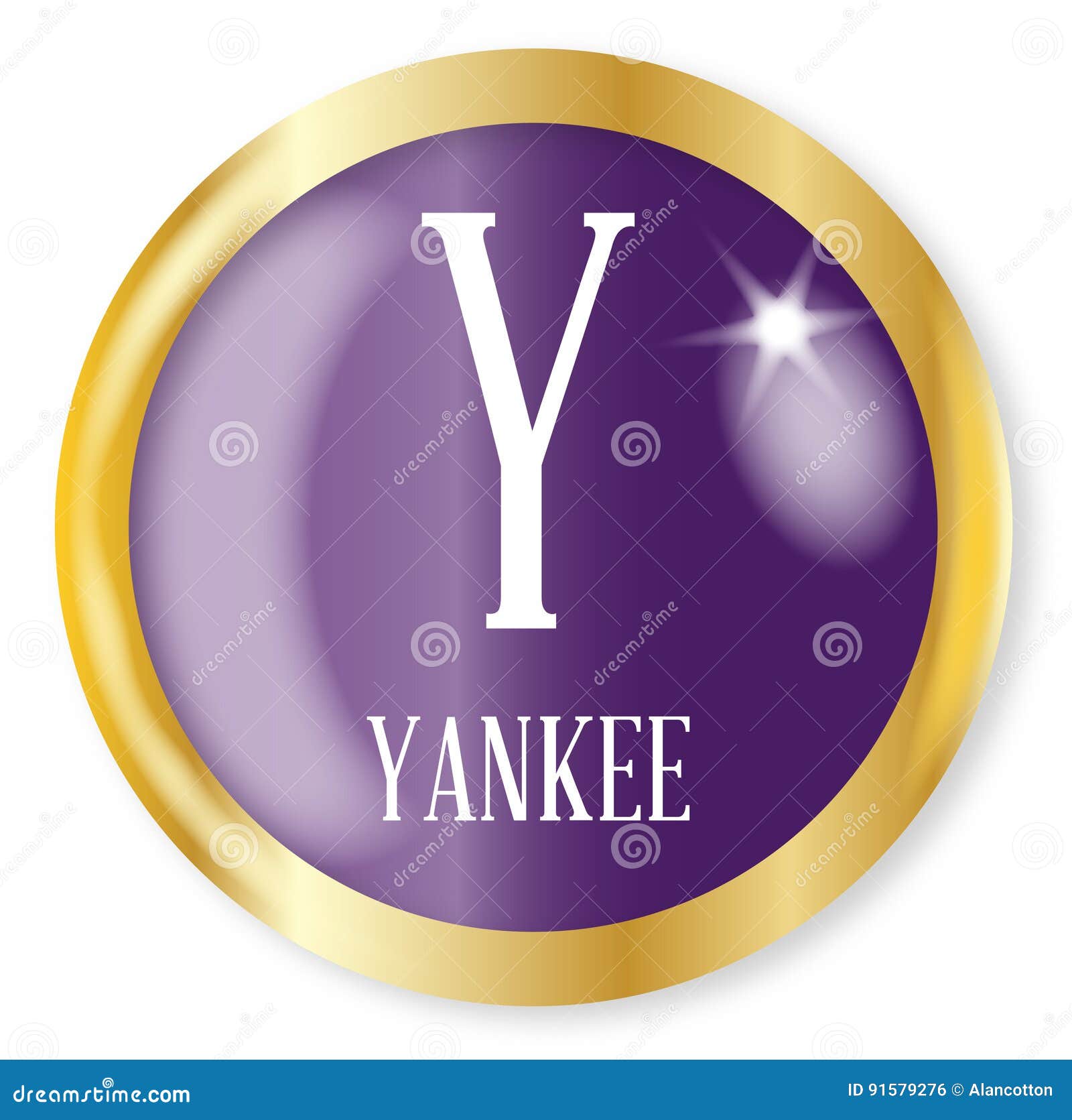 Y para o ianque ilustração do vetor. Ilustração de lustroso - 91579276