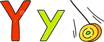 Y is for yo-yo stock vector. Illustration of kindergarten - 1173332
