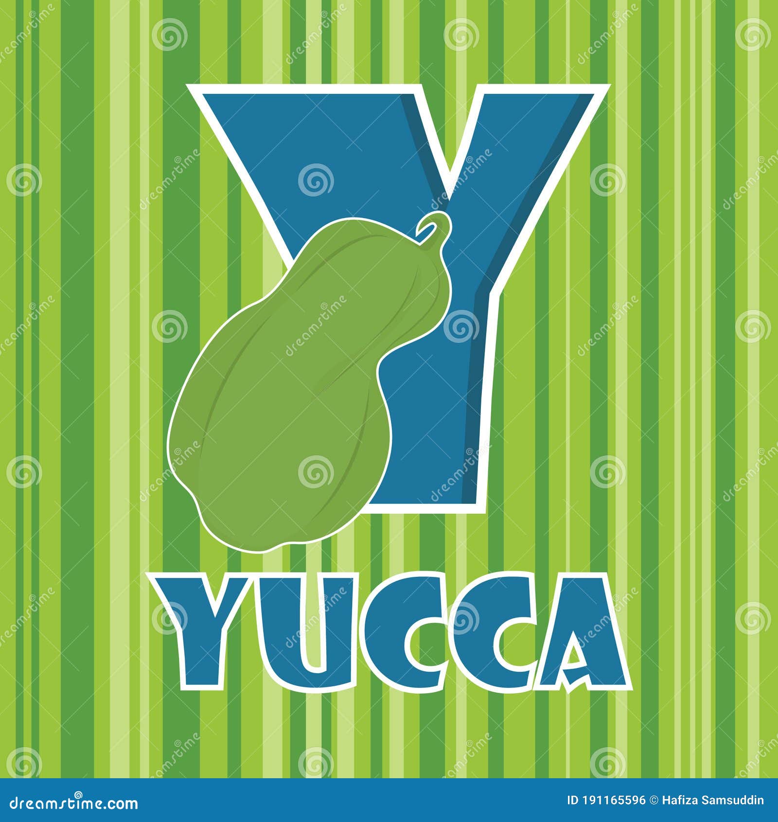 Y for Yucca. Vector Illustration Decorative Design Stock Vector ...