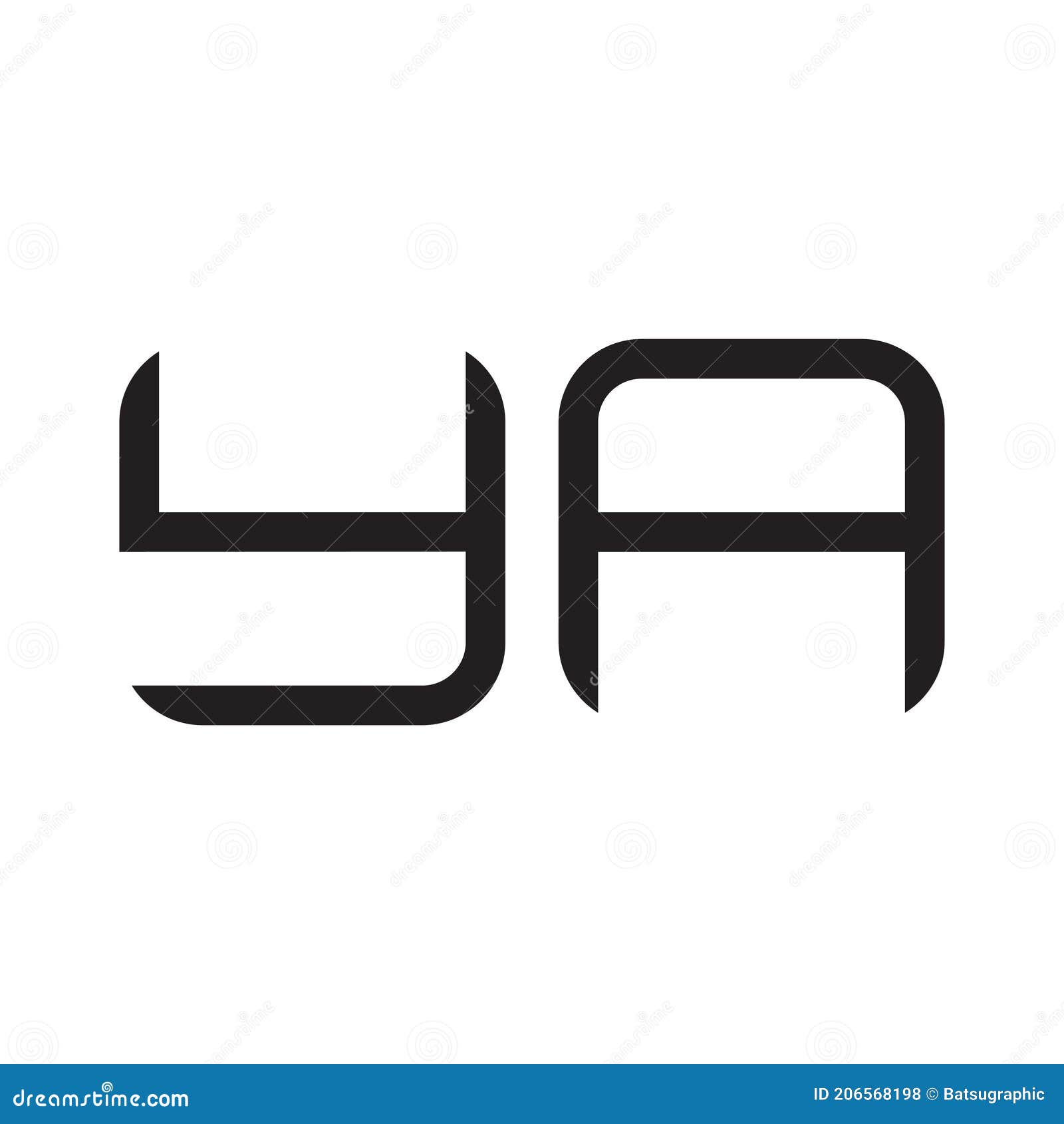 Ya Initial Letter Vector Logo Icon Stock Vector - Illustration of ...