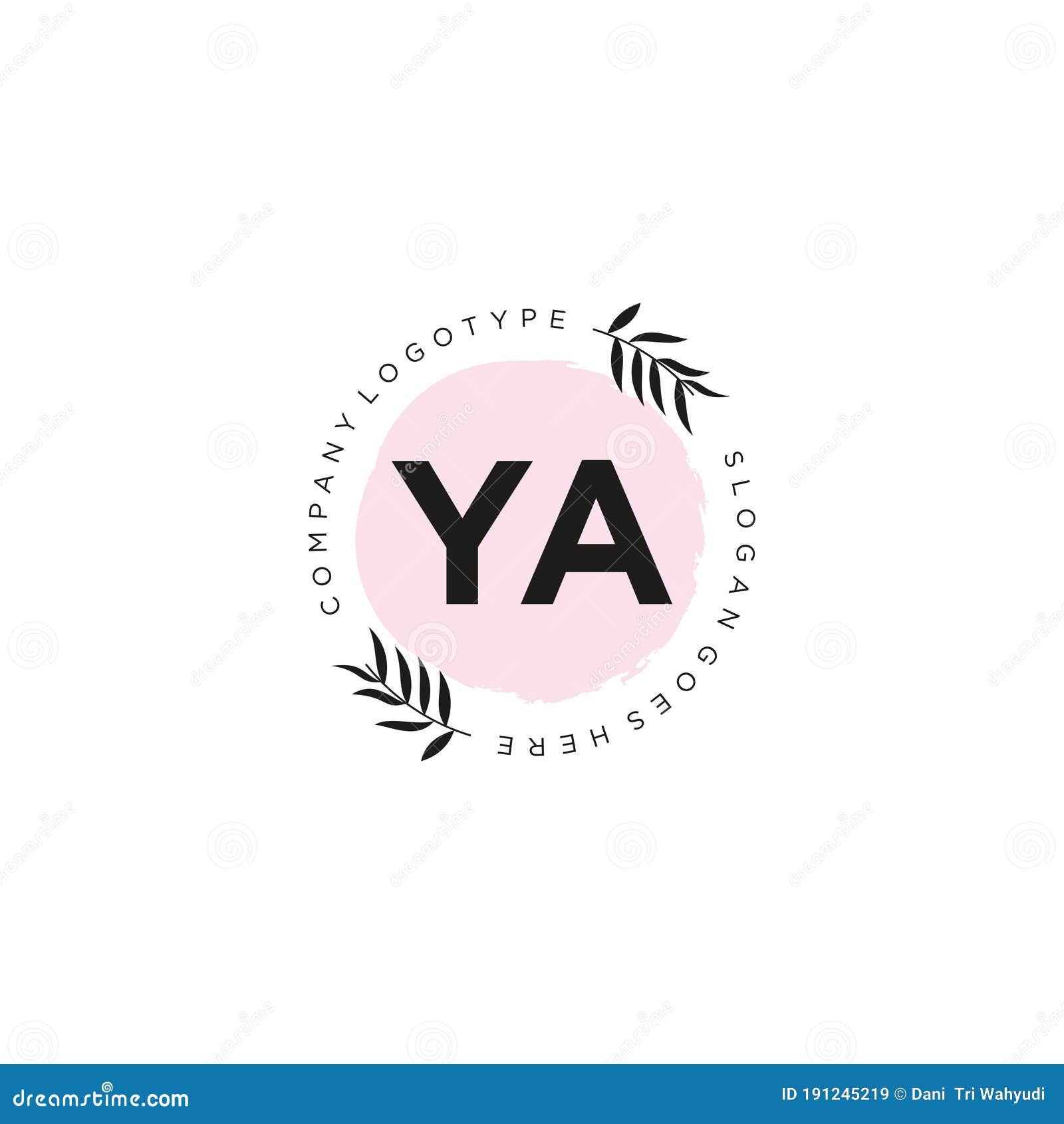 YA Letter Logo Icon Design Template Elements Stock Vector ...