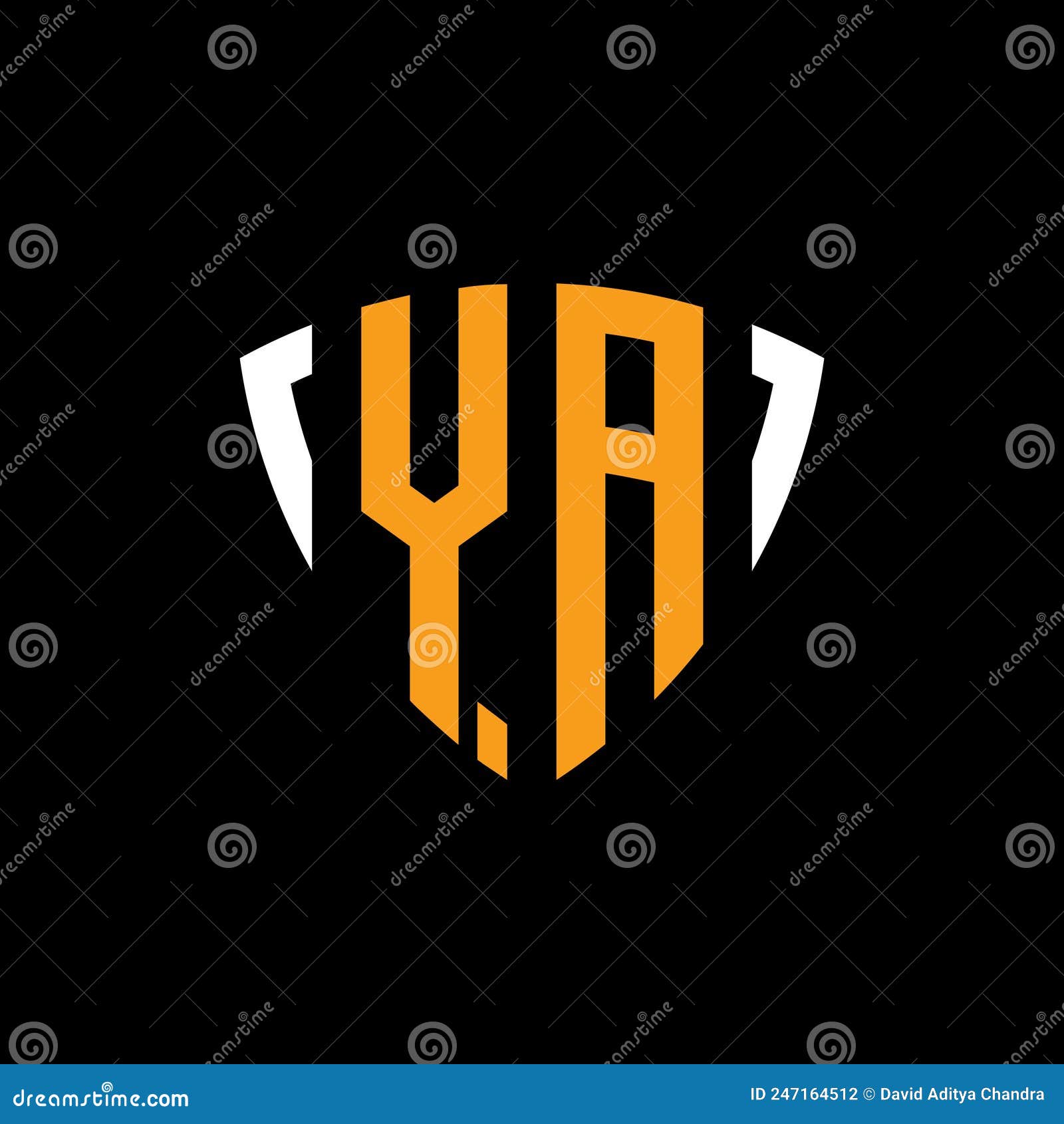 YA Logo Monogram Design Template Stock Vector - Illustration of ...
