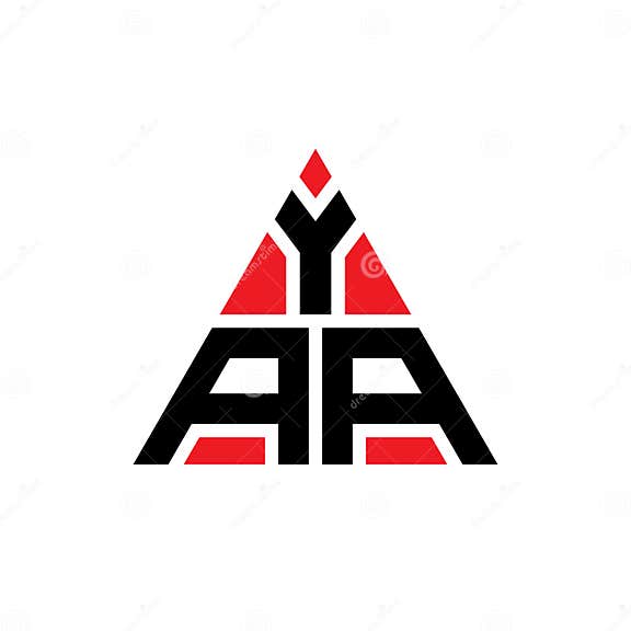 YAA Triangle Letter Logo Design with Triangle Shape. YAA Triangle Logo ...