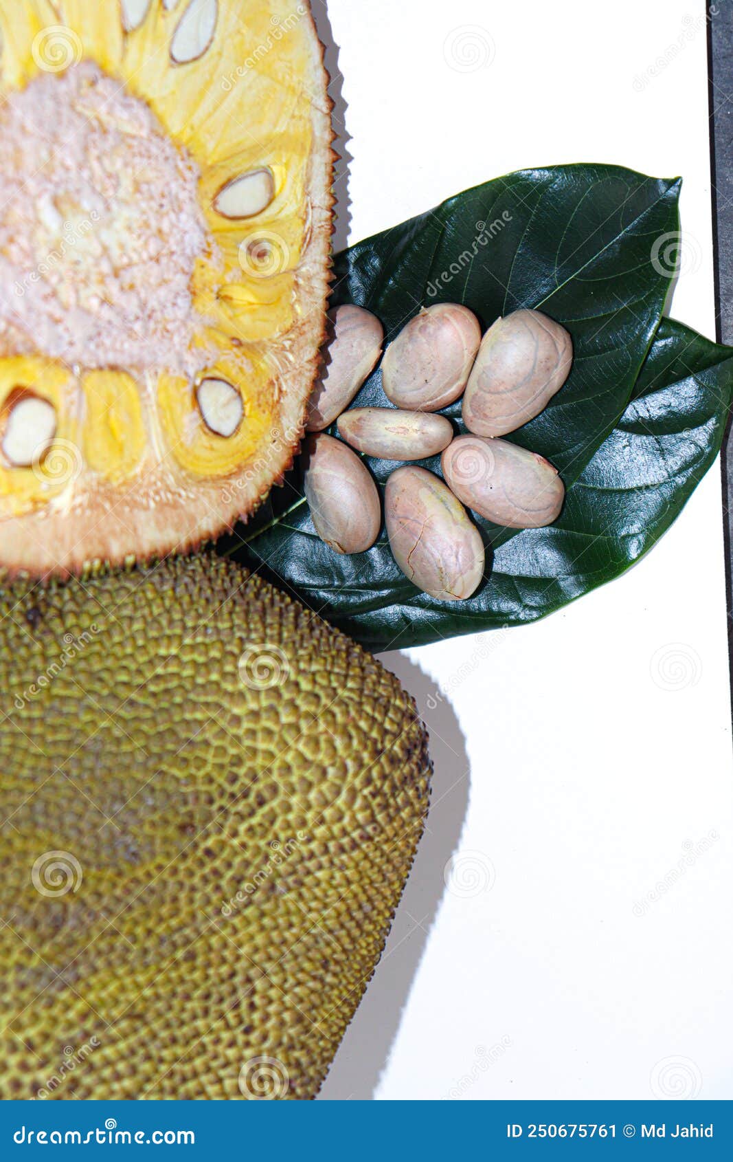 Yaca Con Semilla Y Hoja Para Comer Imagen de archivo - Imagen de ...