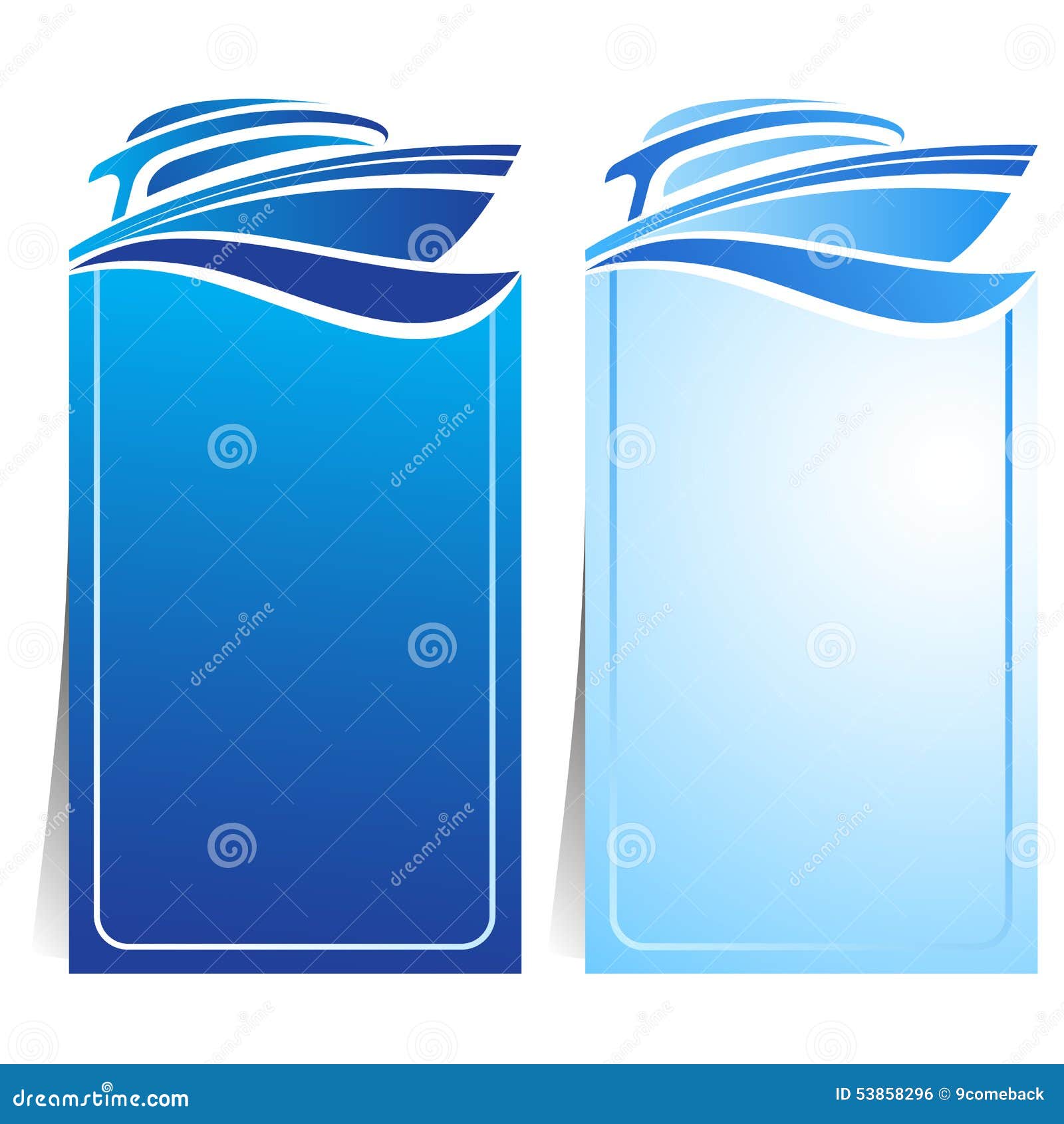 Yacht boat banners stock vector. Illustration of template - 53858296