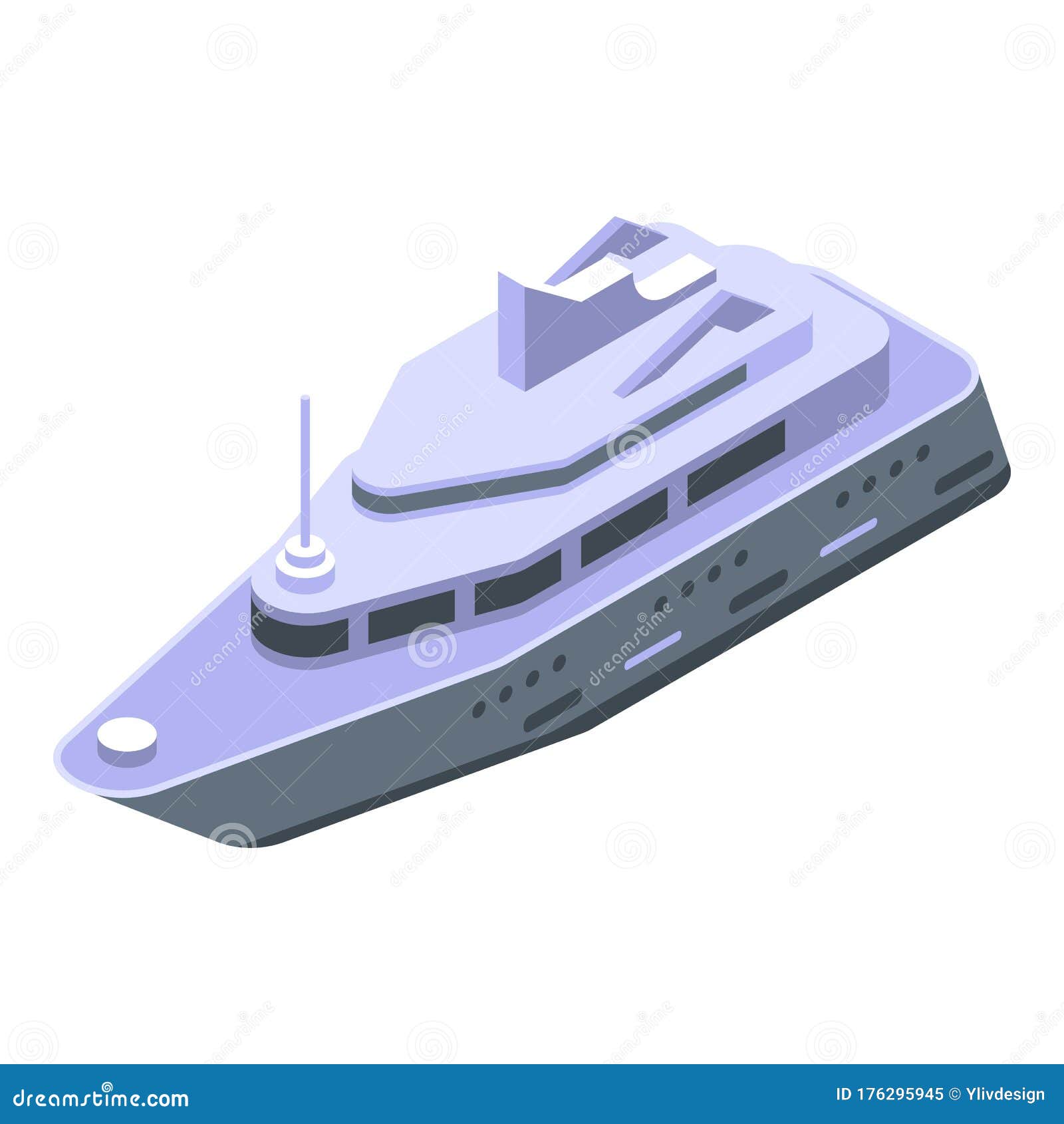 Yacht Boat Icon, Isometric Style Stock Vector - Illustration of ...